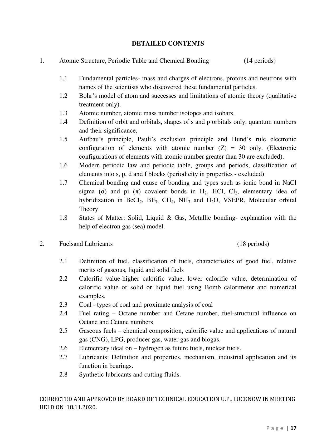 SYLLABUS FOR FIRST SEMESTER SESSION (2020-2021) - SIX SEMESTER DIPLOMA ...