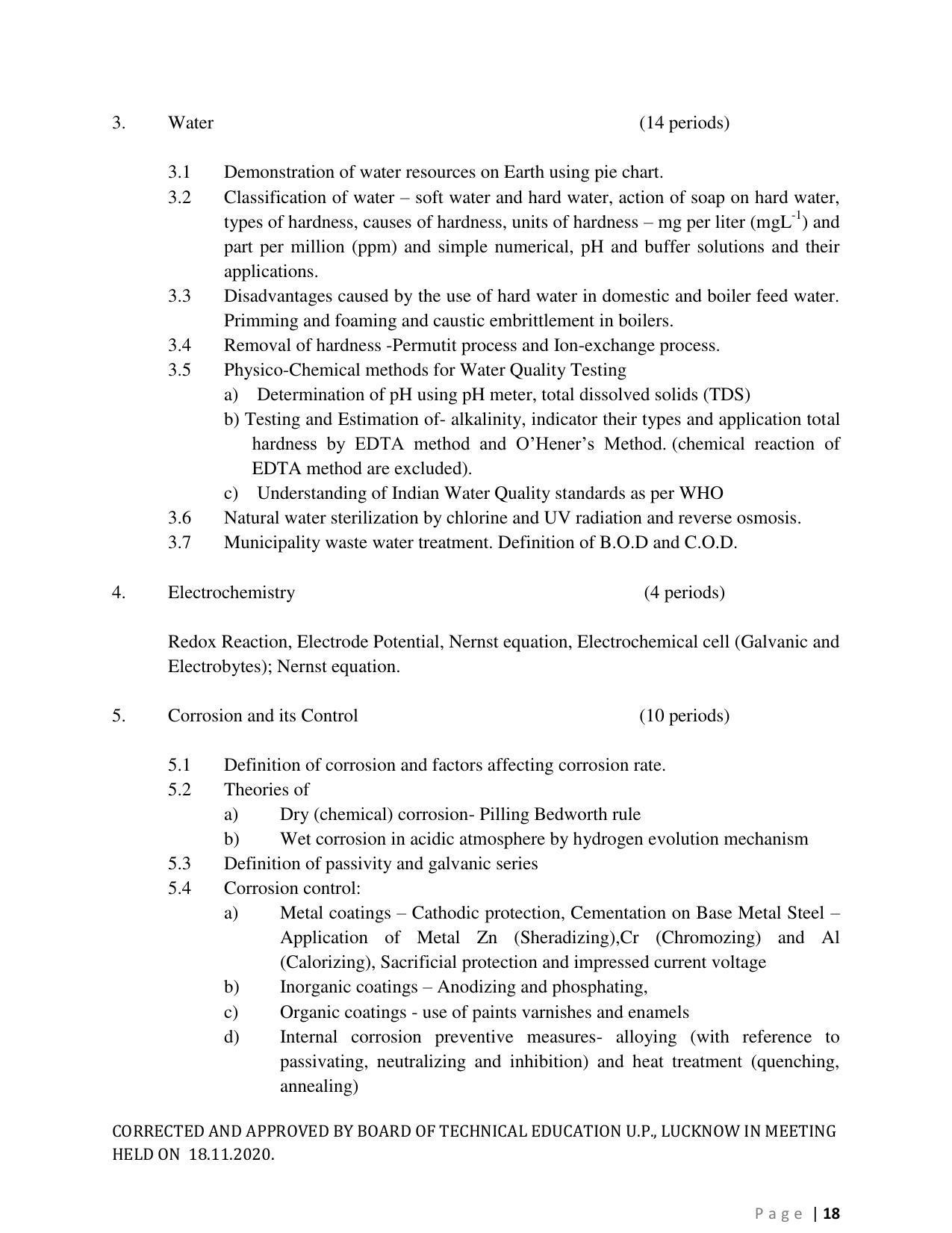 SYLLABUS FOR FIRST SEMESTER SESSION (2020-2021) - SIX SEMESTER DIPLOMA ...