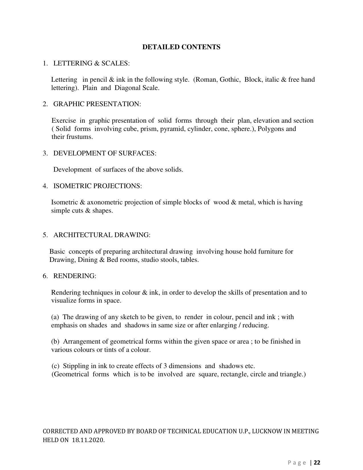 SYLLABUS FOR FIRST SEMESTER SESSION (2020-2021) - SIX SEMESTER DIPLOMA ...