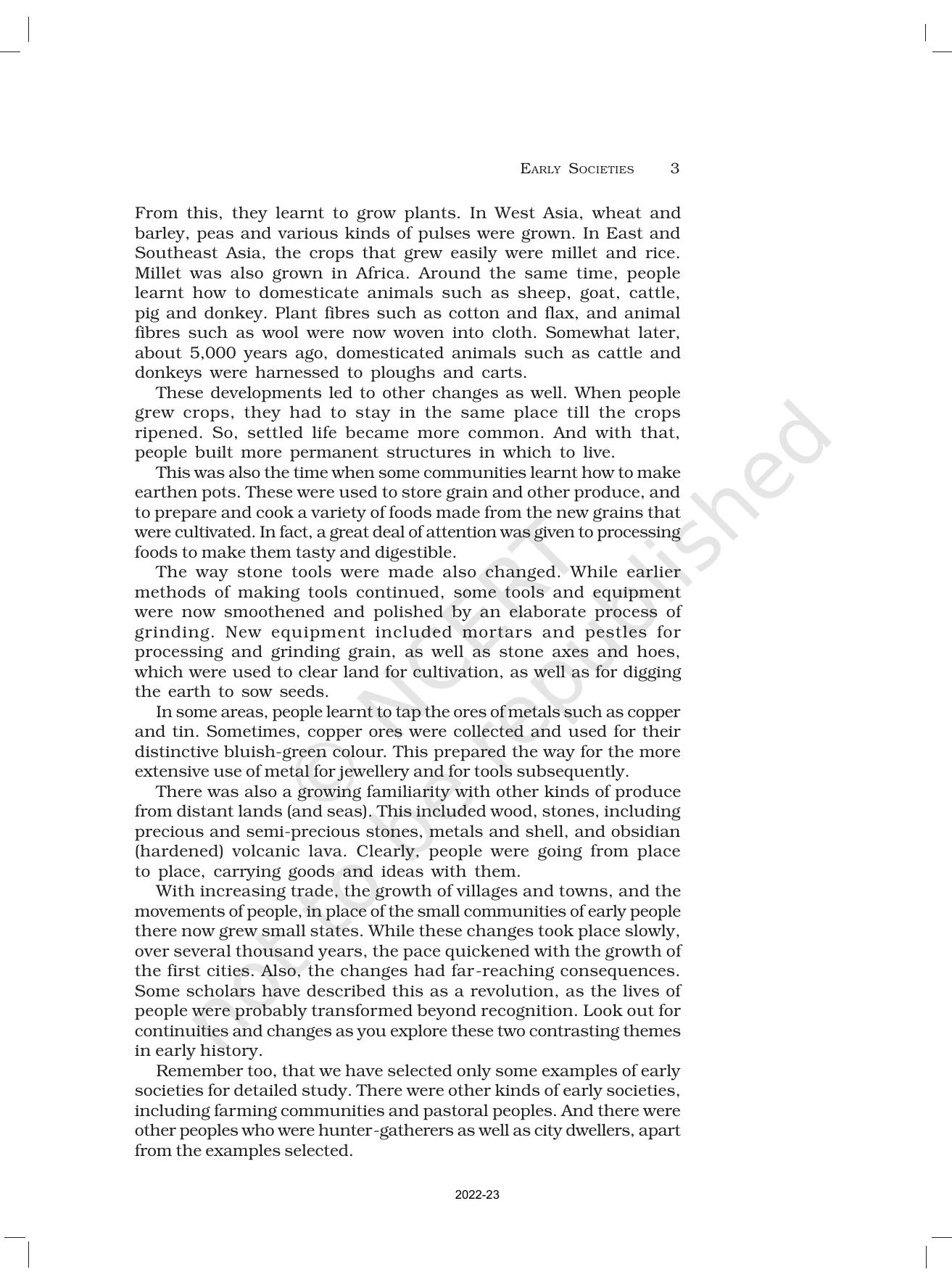 NCERT Book for Class 11 History Chapter 1 From the Beginning