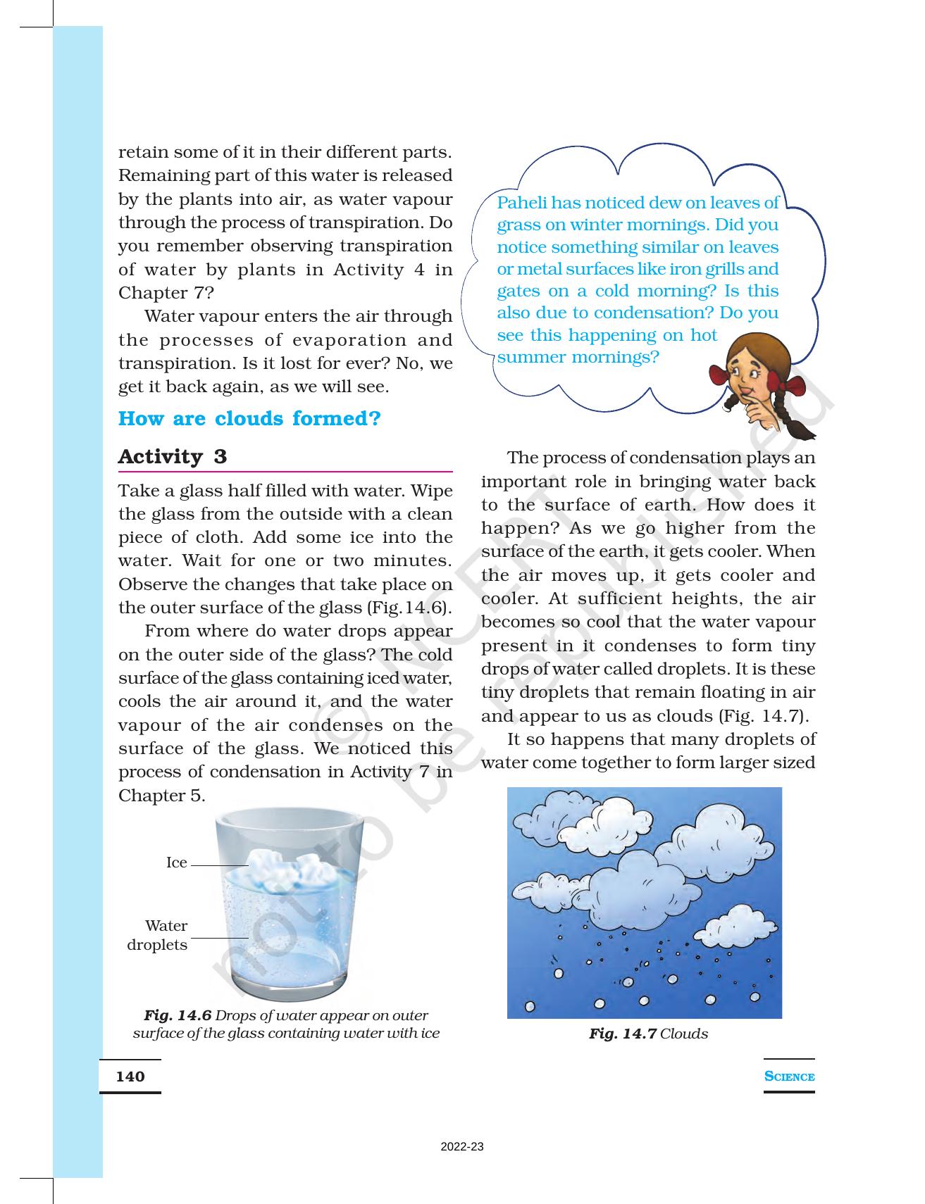 NCERT Book for Class 6 Science: Chapter 14-Water - IndCareer Schools