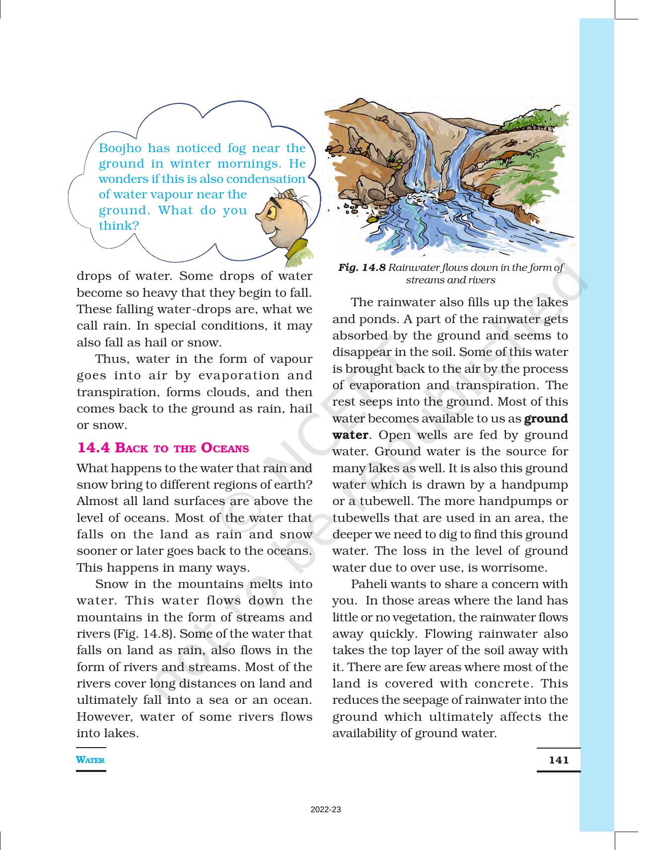 NCERT Book for Class 6 Science: Chapter 14-Water - IndCareer Docs