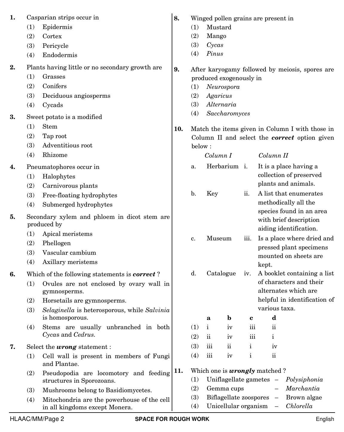 NEET English MM 2019 Question Paper - IndCareer Docs