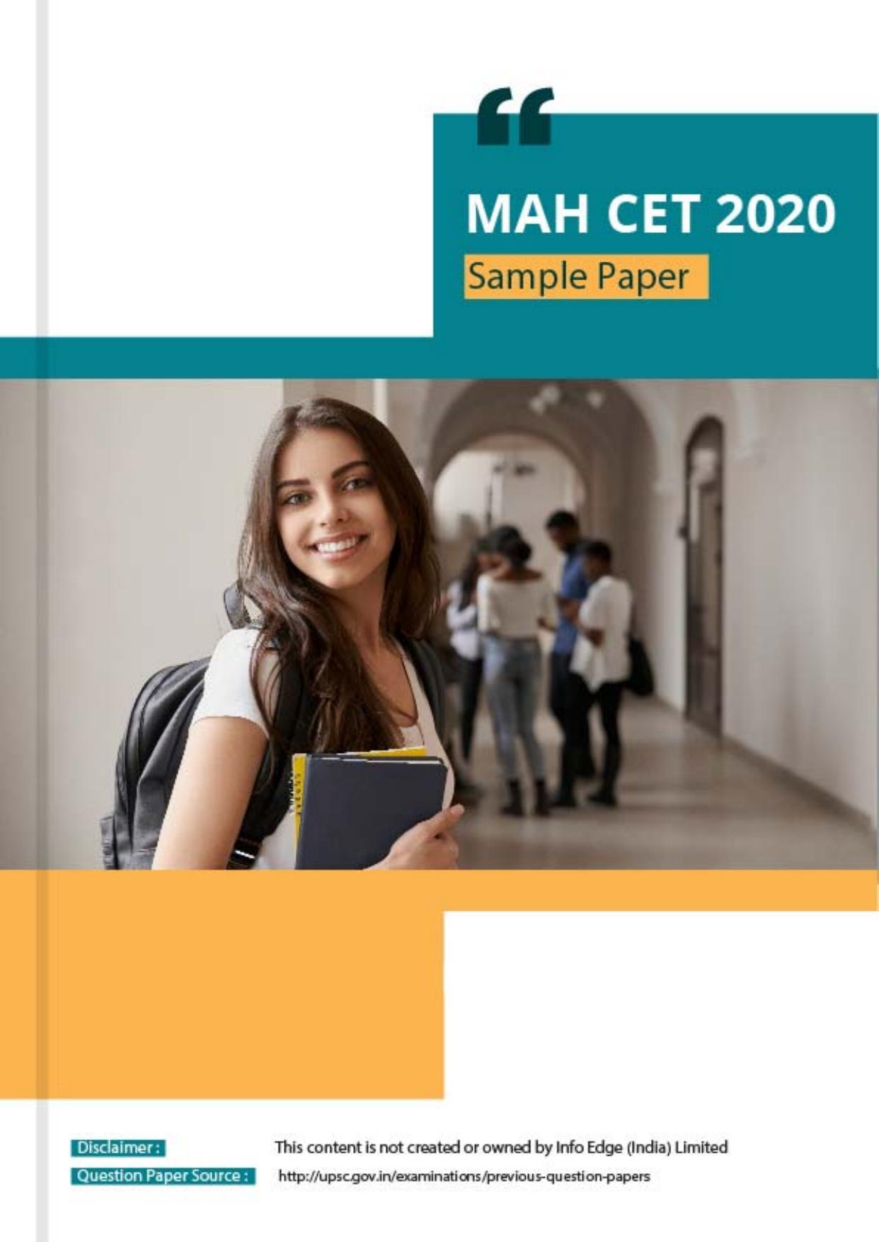MAH MBA CET 2020 Question Paper - IndCareer Docs