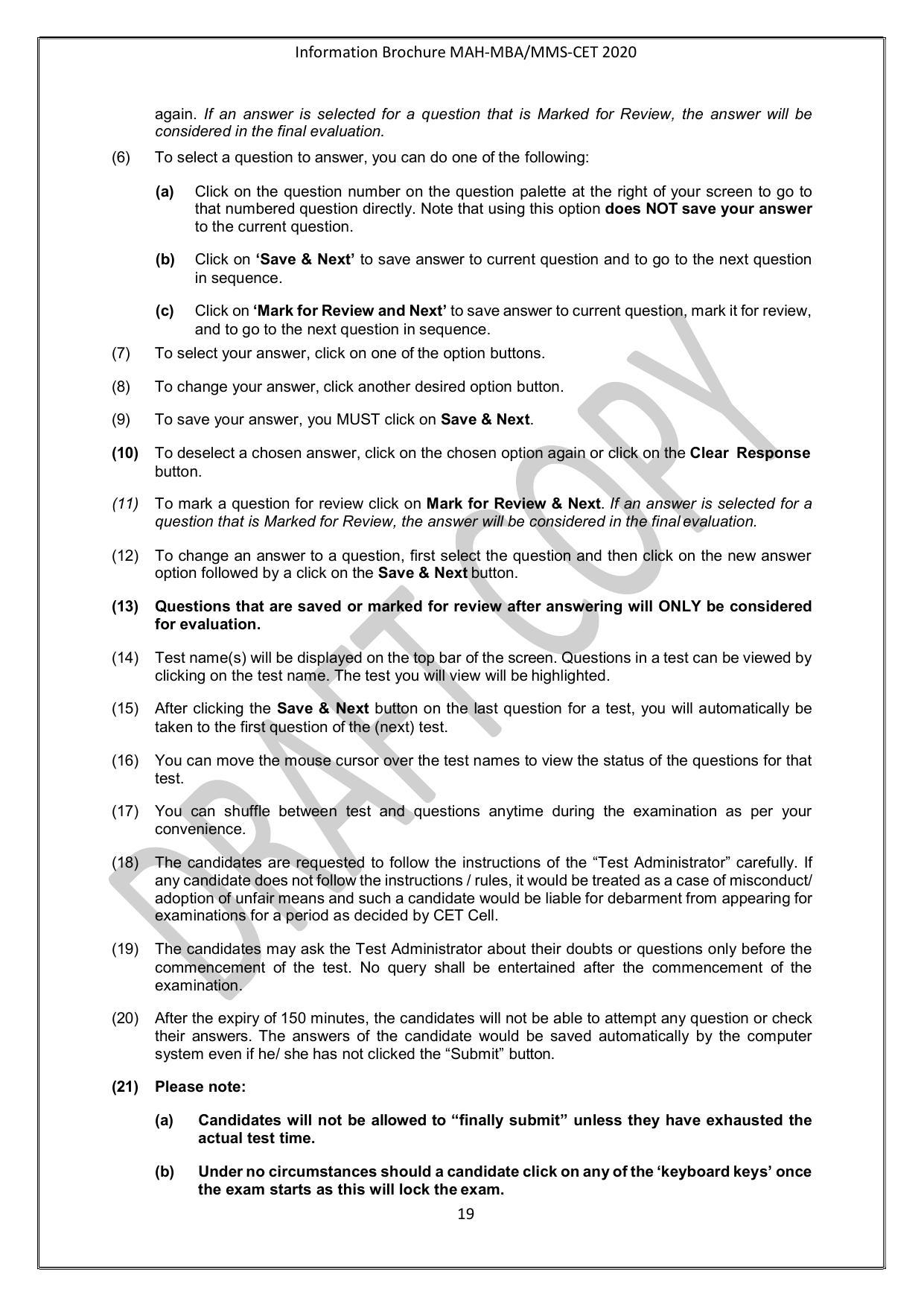 MAH MBA CET 2020 Question Paper - IndCareer Docs