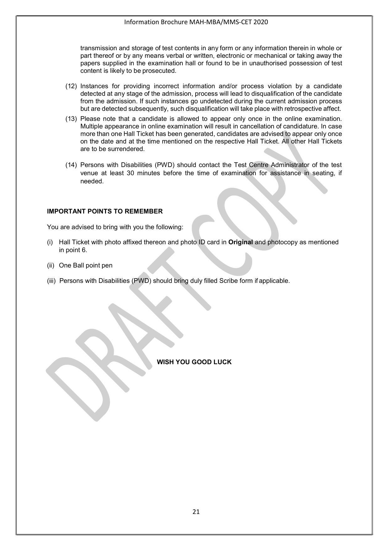MAH MBA CET 2020 Question Paper - IndCareer Docs