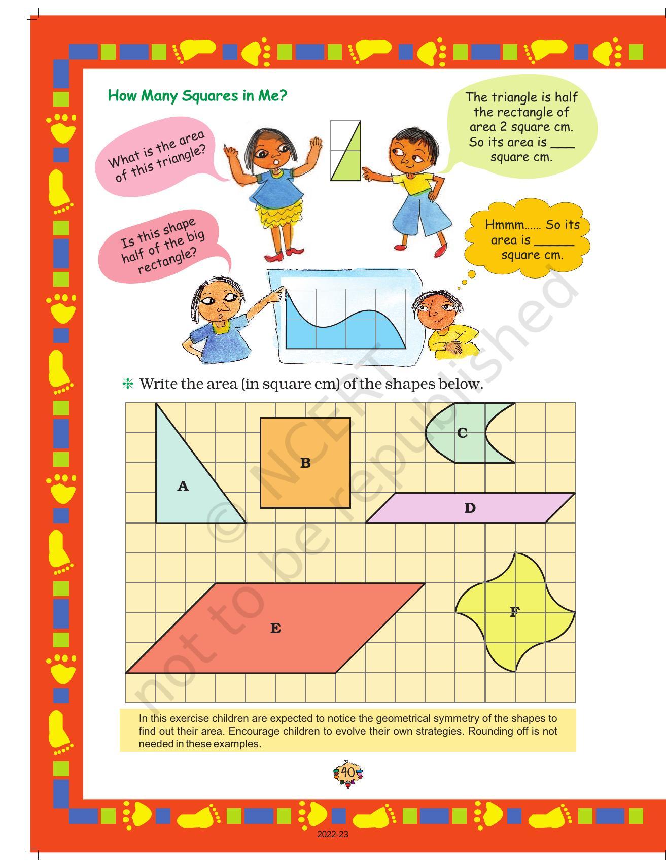 NCERT Book for Class 5 Maths Chapter 3 How Many Squares? - IndCareer ...