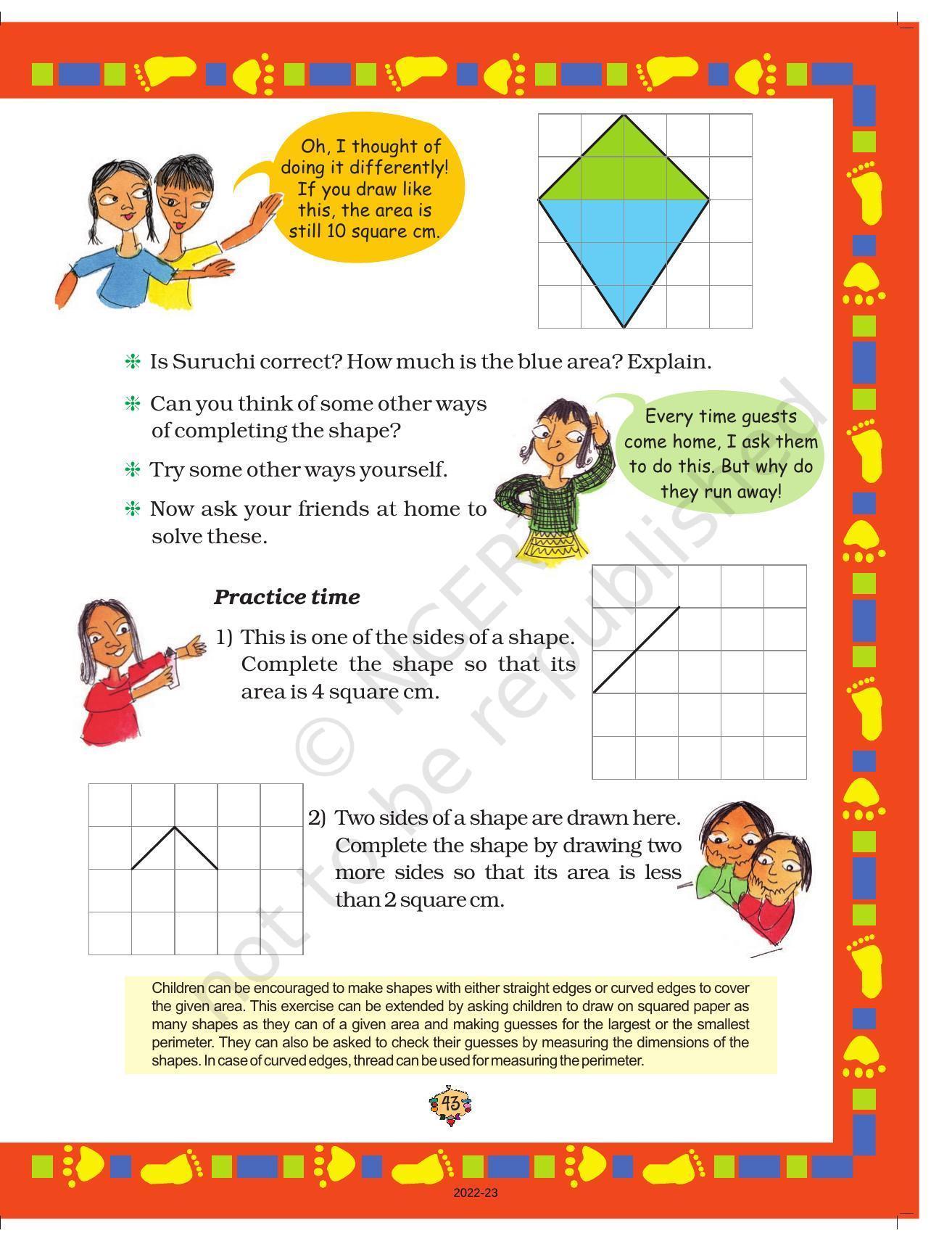 NCERT Book for Class 5 Maths Chapter 3 How Many Squares? - IndCareer ...