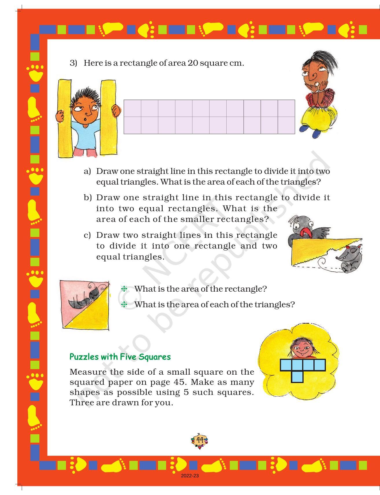 NCERT Book for Class 5 Maths Chapter 3 How Many Squares? - IndCareer ...