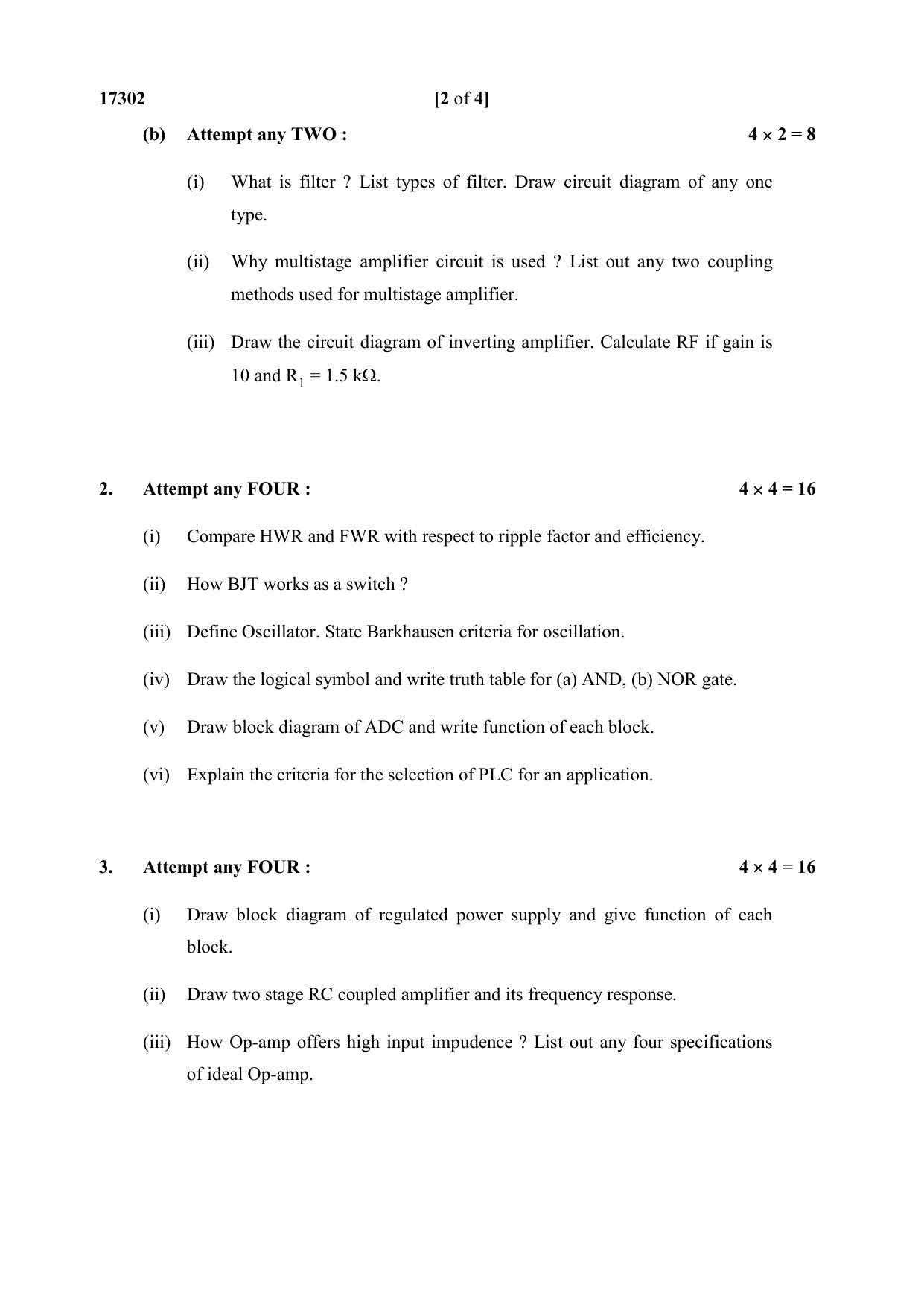 MSBTE Summer Question Paper 2019 - Basic Electronics and Mechatronics - IndCareer Docs