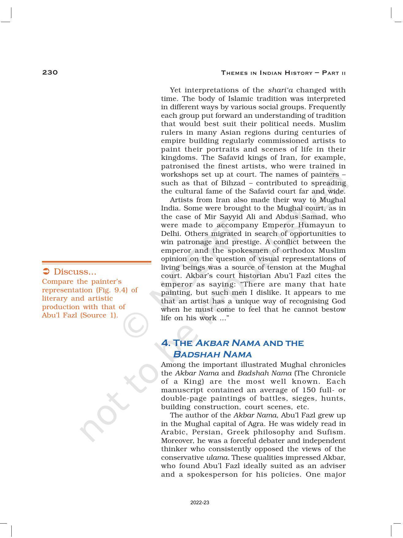 NCERT Book for Class 12 History Chapter 9 Kings and Chronicles