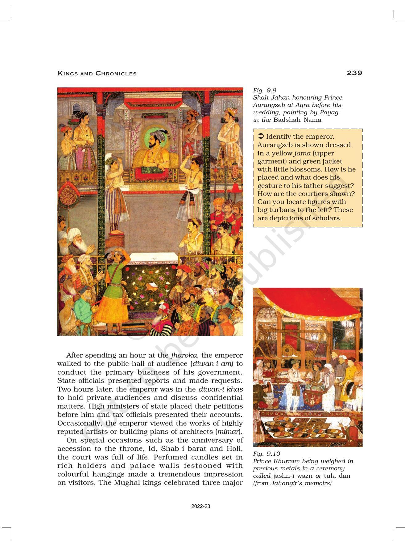 NCERT Book for Class 12 History Chapter 9 Kings and Chronicles