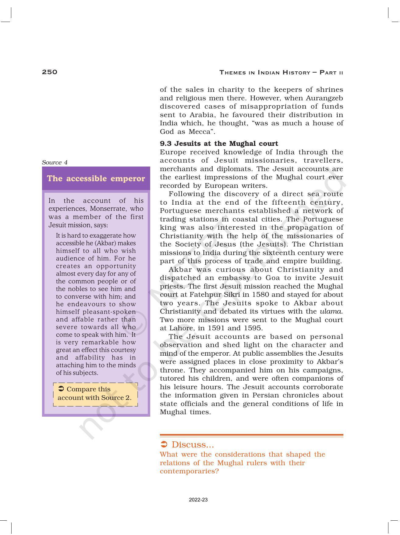 NCERT Book for Class 12 History Chapter 9 Kings and Chronicles