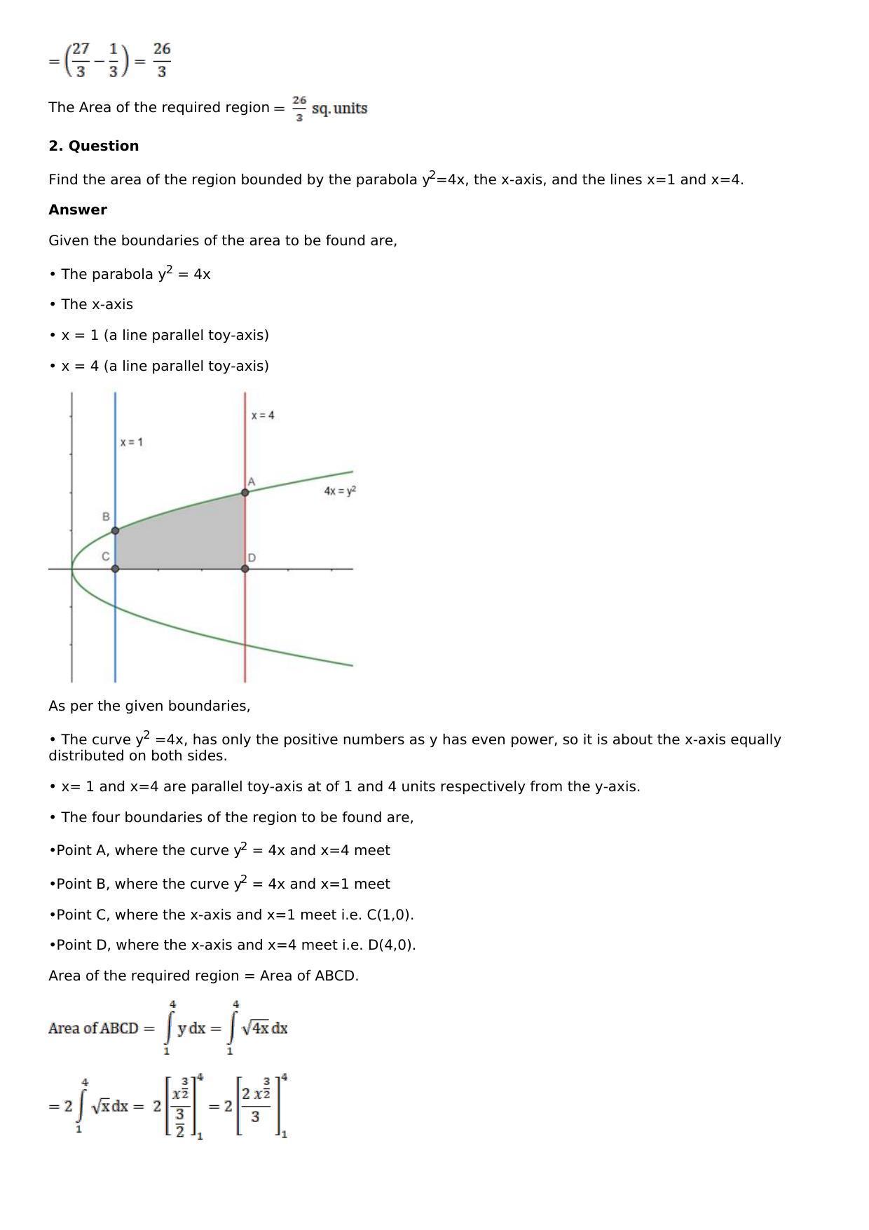 RS Aggarwal Solutions for 12th Class Maths Chapter 17-Area of Bounded ...