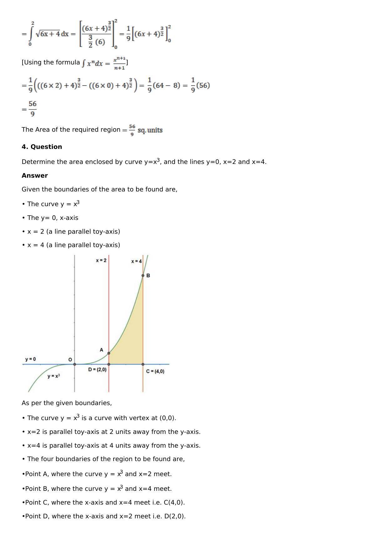 RS Aggarwal Solutions for 12th Class Maths Chapter 17-Area of Bounded ...