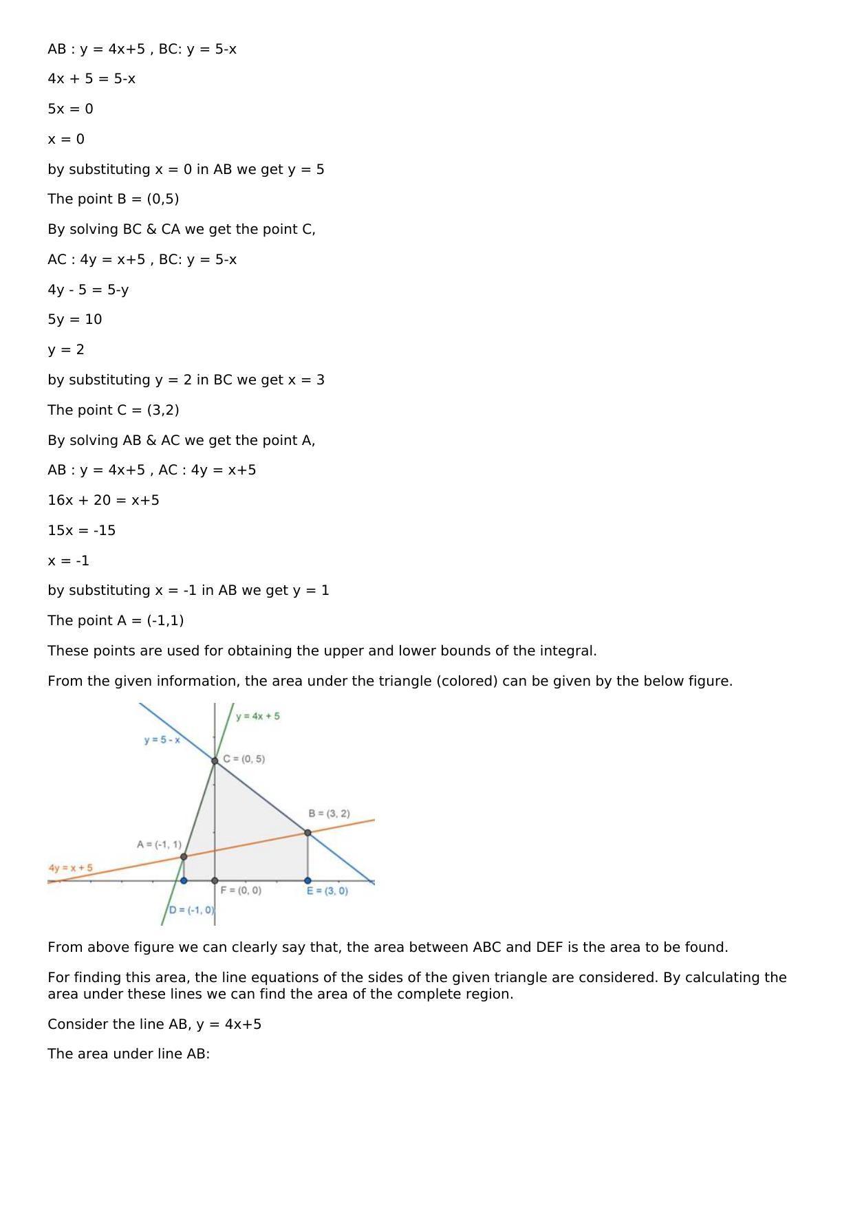 RS Aggarwal Solutions for 12th Class Maths Chapter 17-Area of Bounded ...
