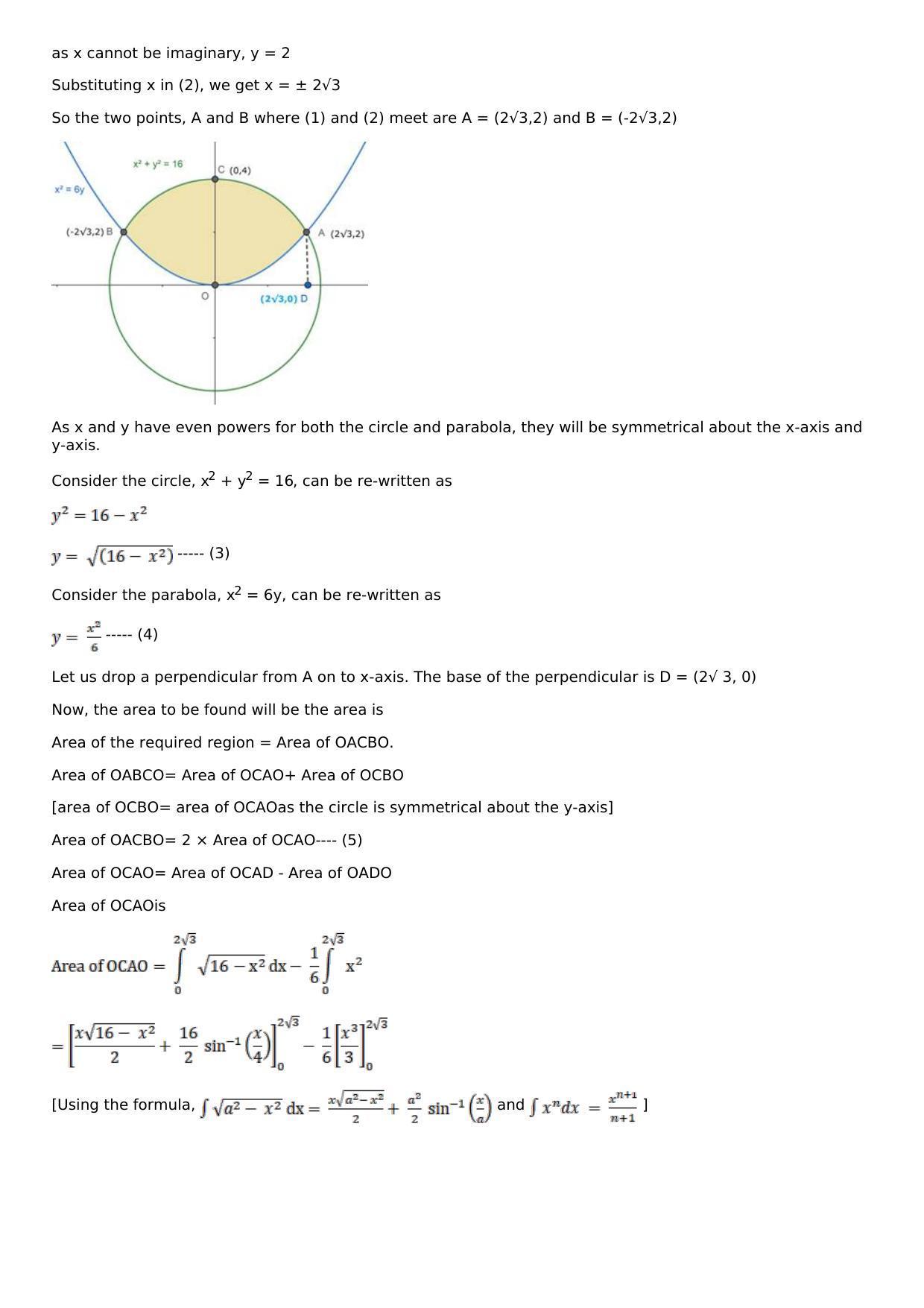 RS Aggarwal Solutions for 12th Class Maths Chapter 17-Area of Bounded ...