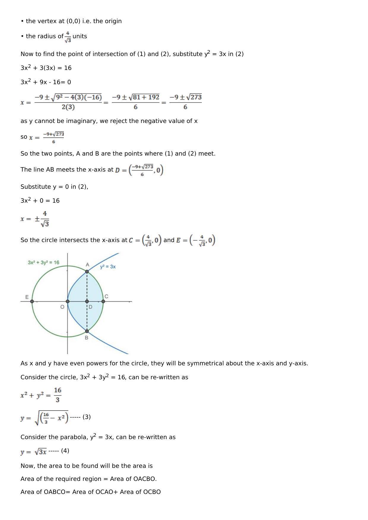 RS Aggarwal Solutions for 12th Class Maths Chapter 17-Area of Bounded ...