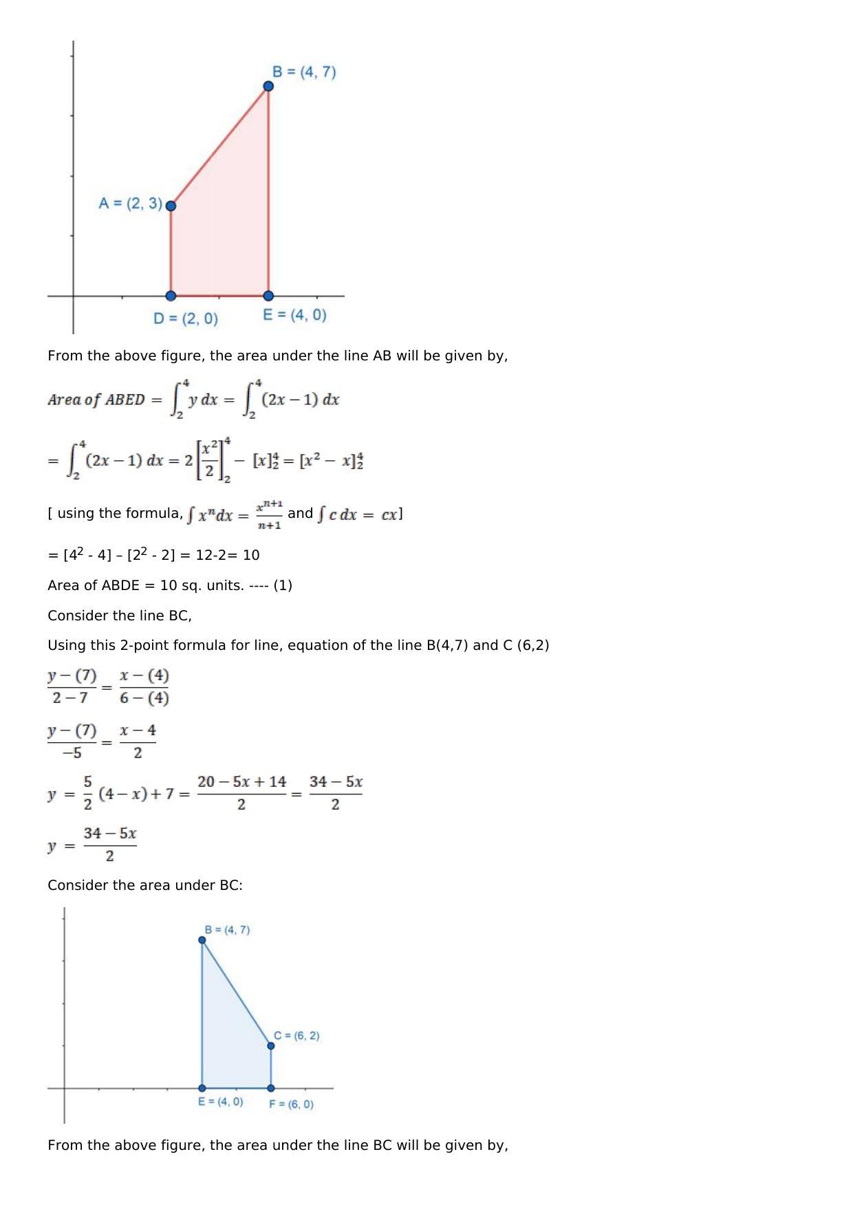 RS Aggarwal Solutions for 12th Class Maths Chapter 17-Area of Bounded ...