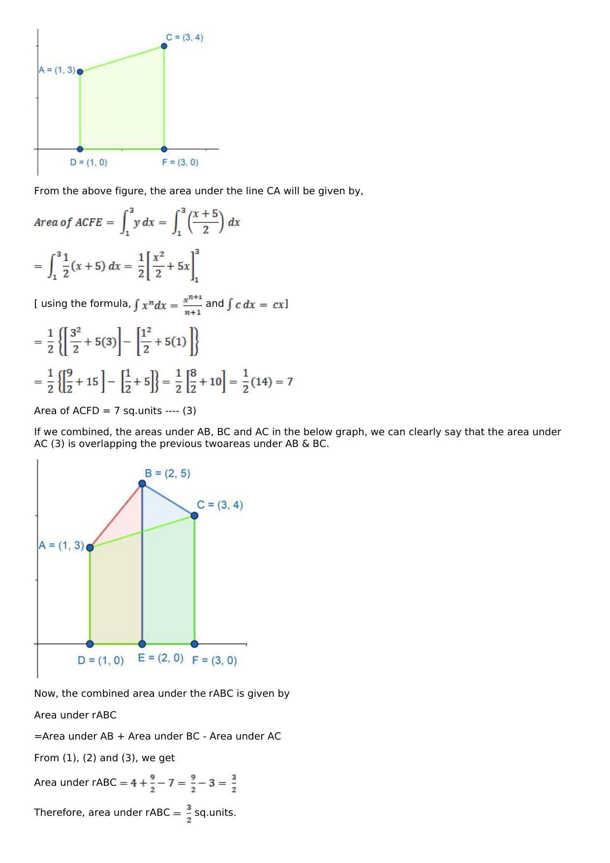 RS Aggarwal Solutions for 12th Class Maths Chapter 17-Area of Bounded ...