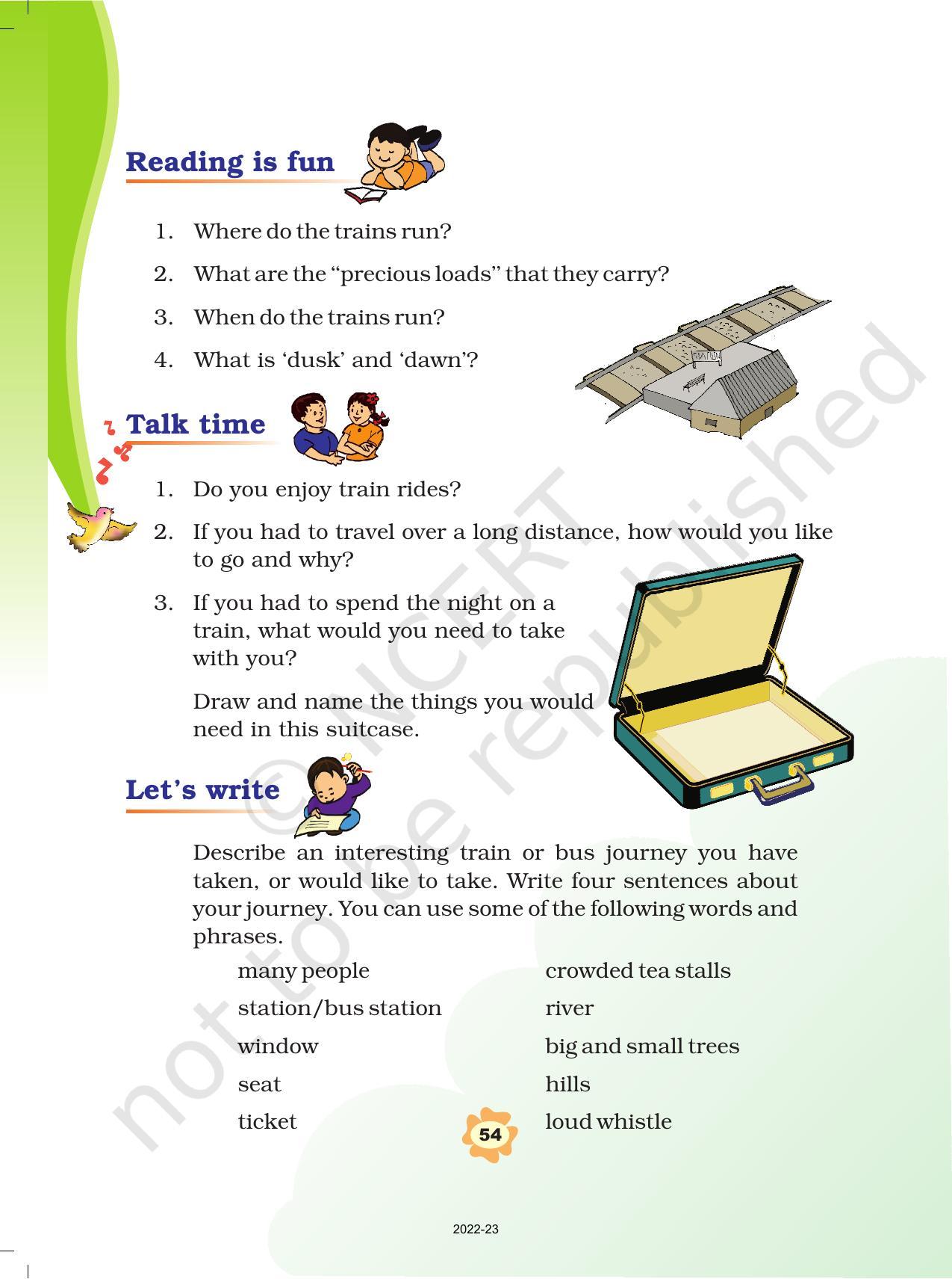 NCERT Book for Class 3 English: Unit VI.2-The Story of the Road ...