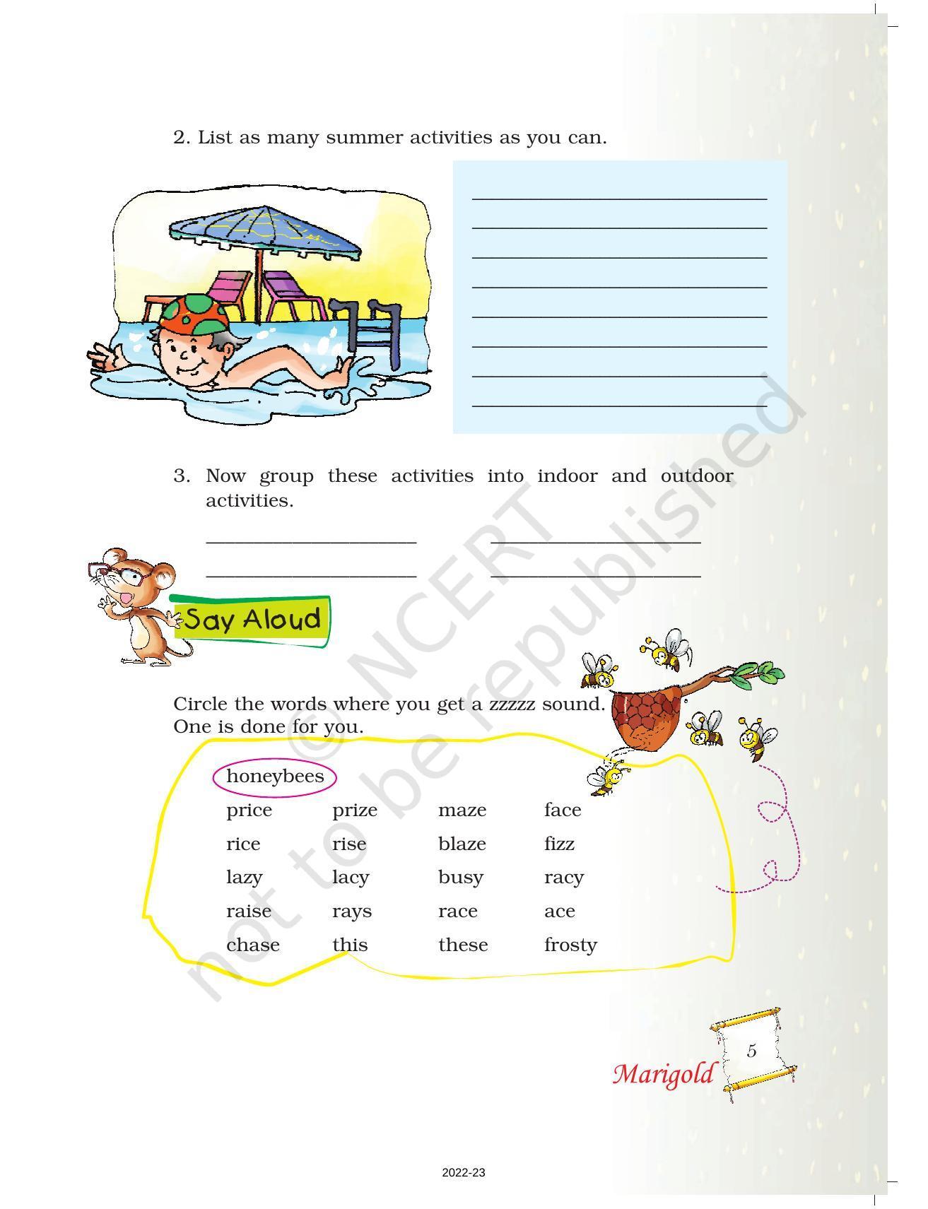 NCERT Book for Class 5 English Chapter 1 Ice-Cream Man - IndCareer Schools