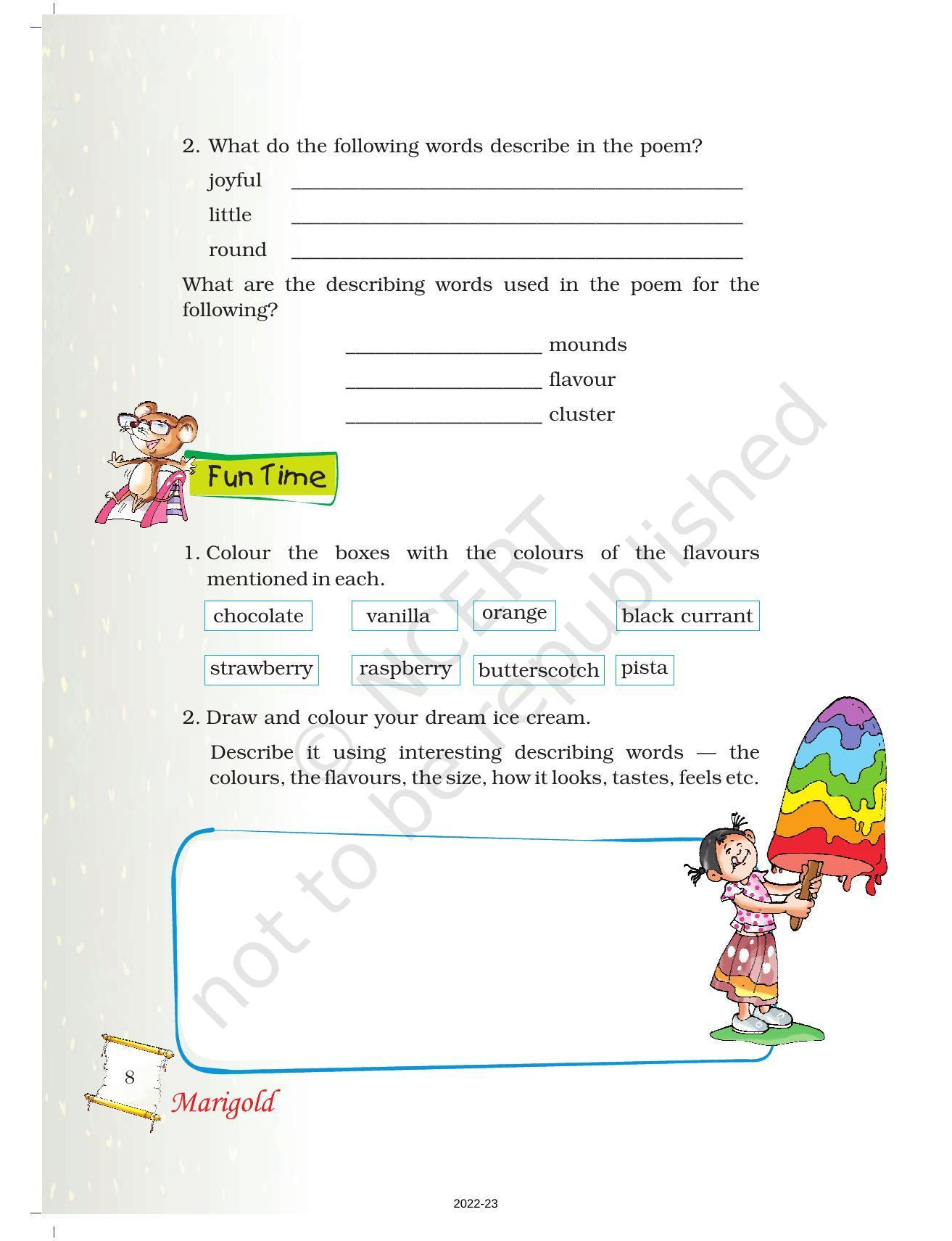 NCERT Book for Class 5 English Chapter 1 Ice-Cream Man - IndCareer Schools