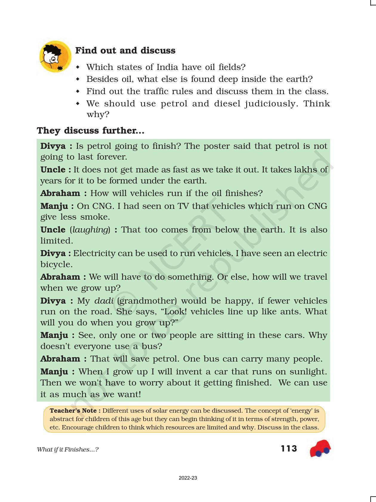 NCERT Book for Class 5 EVS Chapter 12 What if it Finishes…? - IndCareer ...