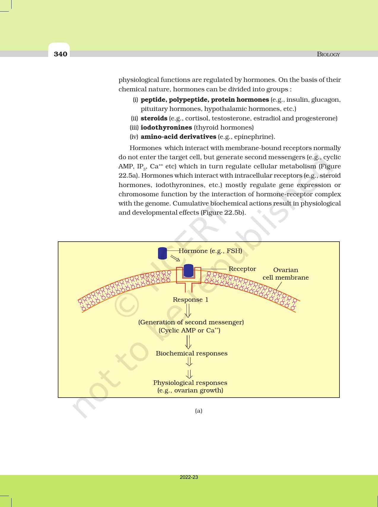 Ncert Book For Class 11 Biology Chapter 22 Chemical