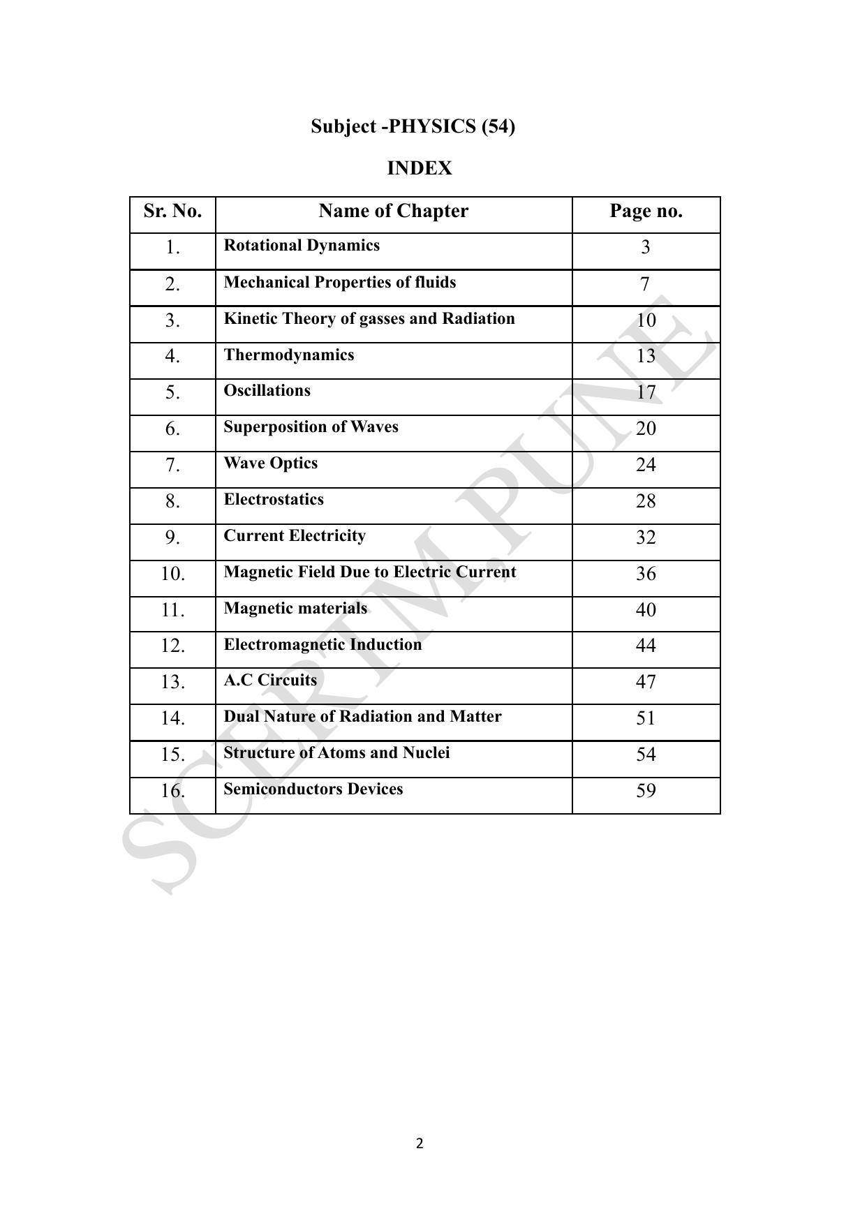 Maharashtra Board Class 12 Physics Medium ENGLISH 2023 Question Bank