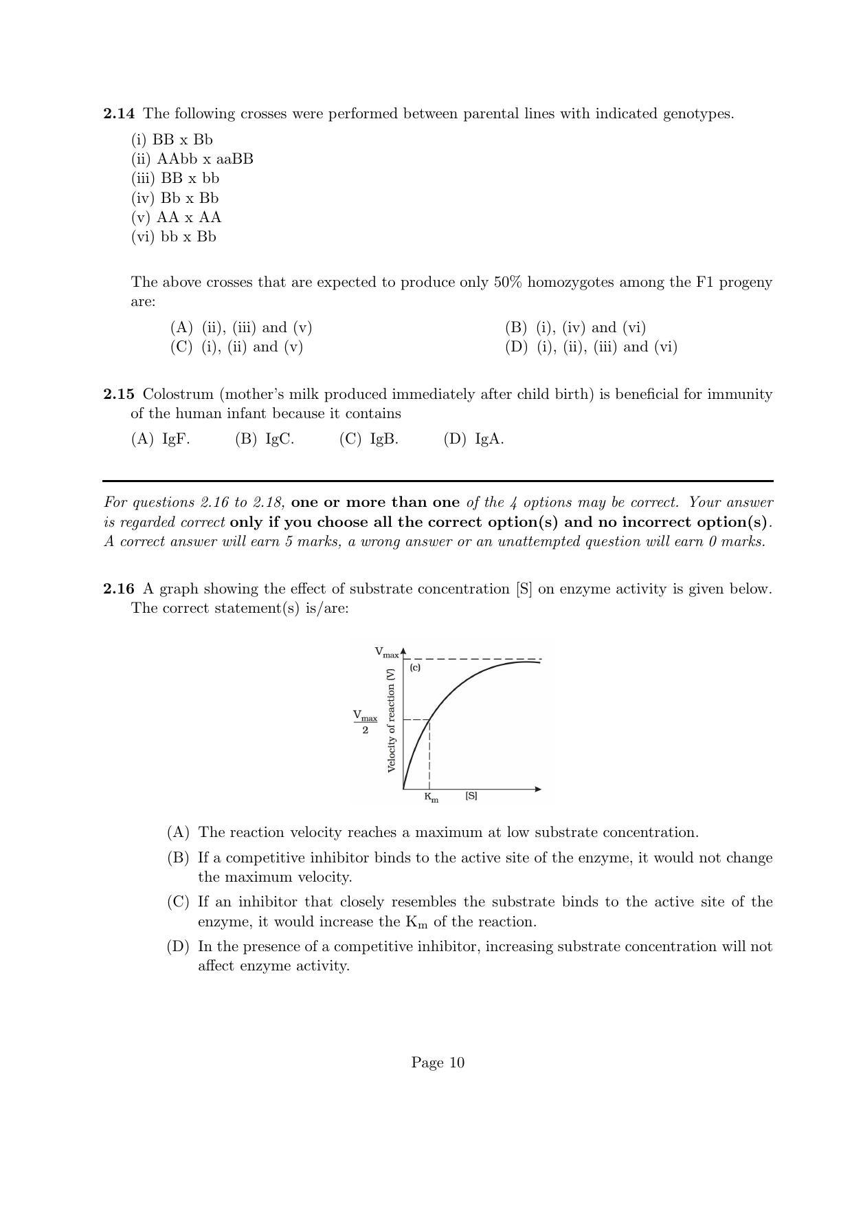 NEST 2015 Question Paper - IndCareer Docs