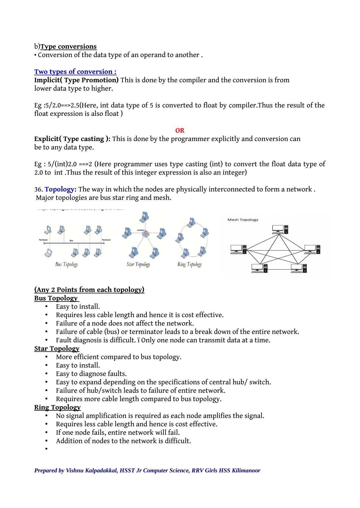 Kerala Plus One 2022 Computer Science Answer Key (Model) - IndCareer Docs