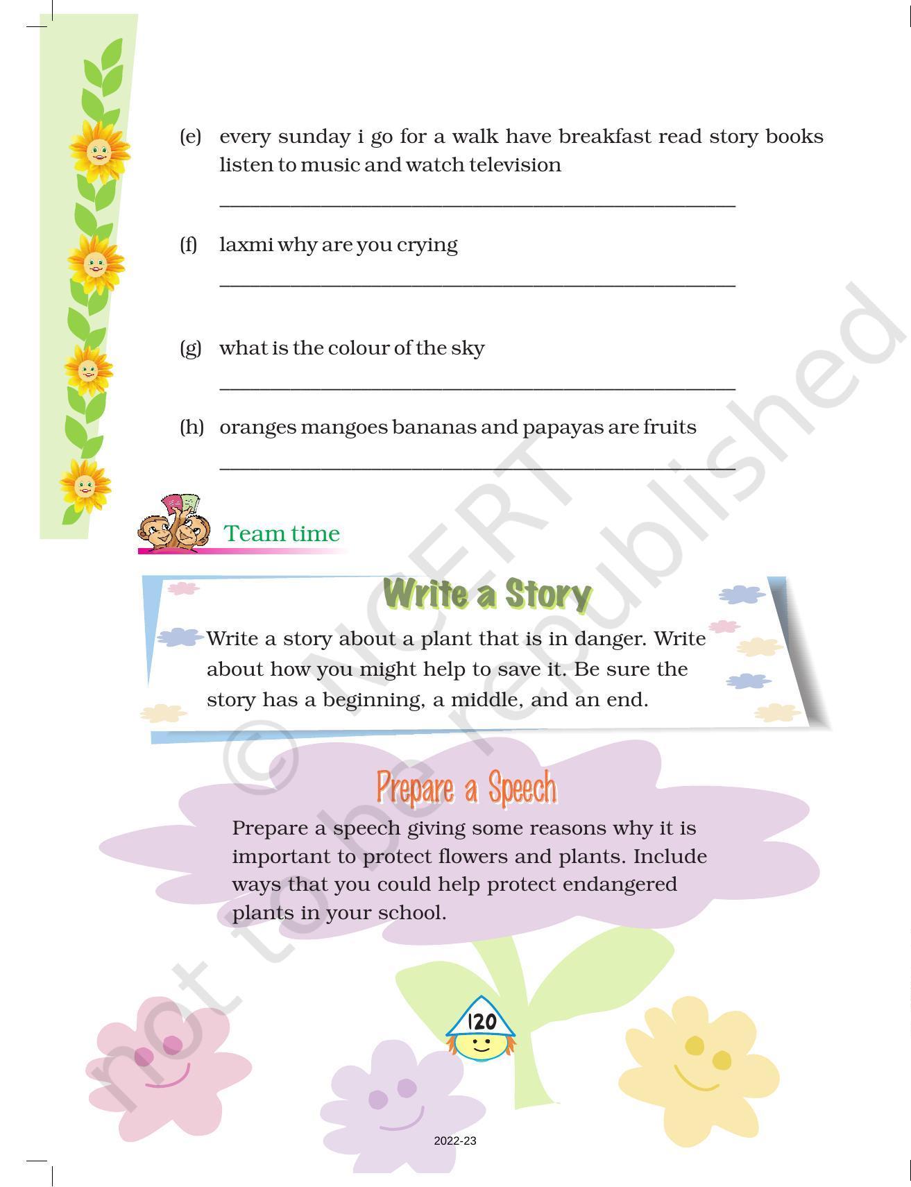 NCERT Book for Class 4 English (Poem): Chapter 13-A Watering Rhyme ...