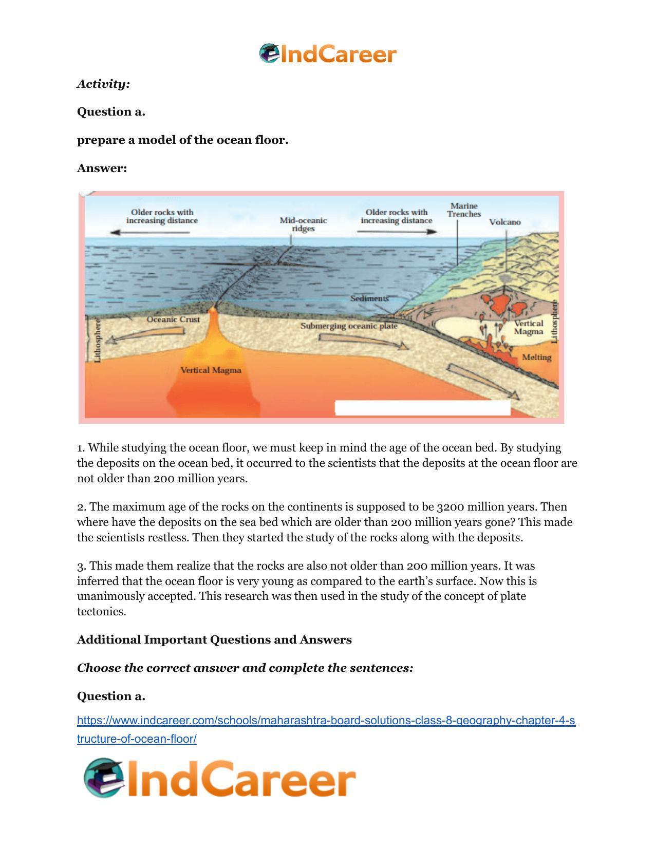 Maharashtra Board Solutions Class 8-Geography: Chapter 4- Structure of ...