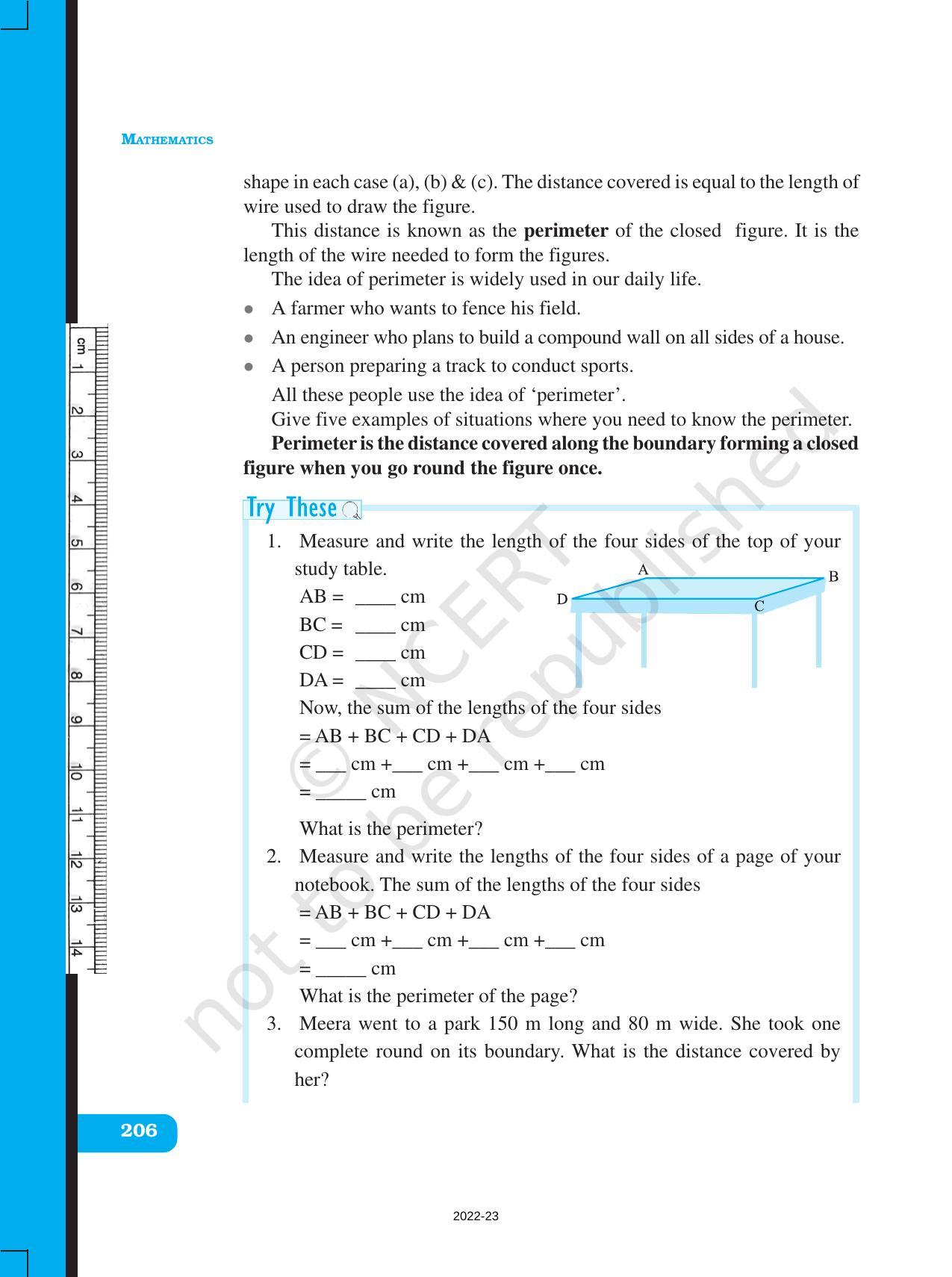 NCERT Book for Class 6 Maths: Chapter 10-Mensuration - IndCareer Schools