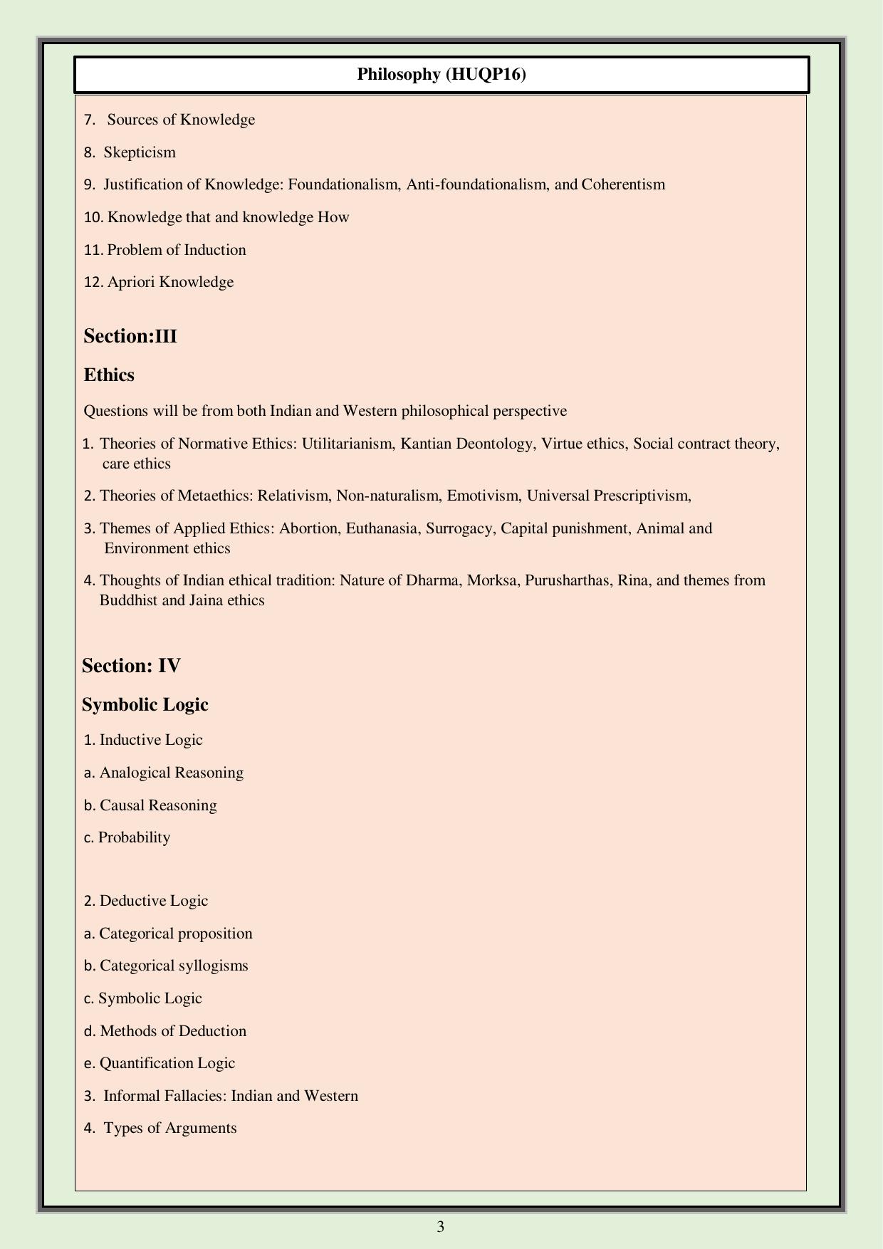 CUET PG Humanities Syllabus - IndCareer Docs