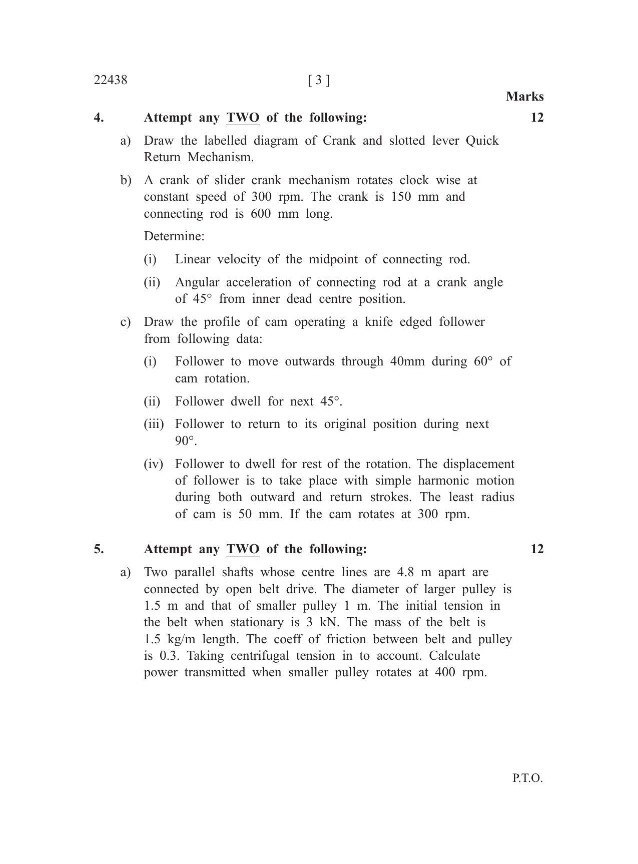 MSBTE Summer Question Paper 2019 - TOM - IndCareer Docs