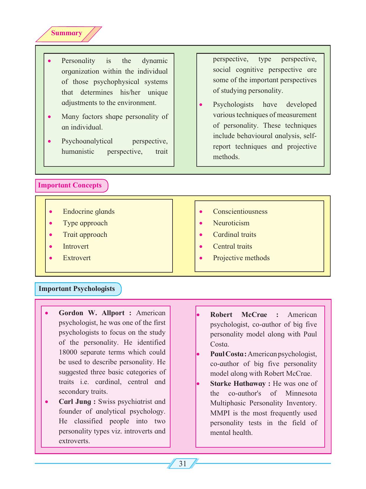 Maharashtra Board Class 12 Psychology Textbook - IndCareer Docs