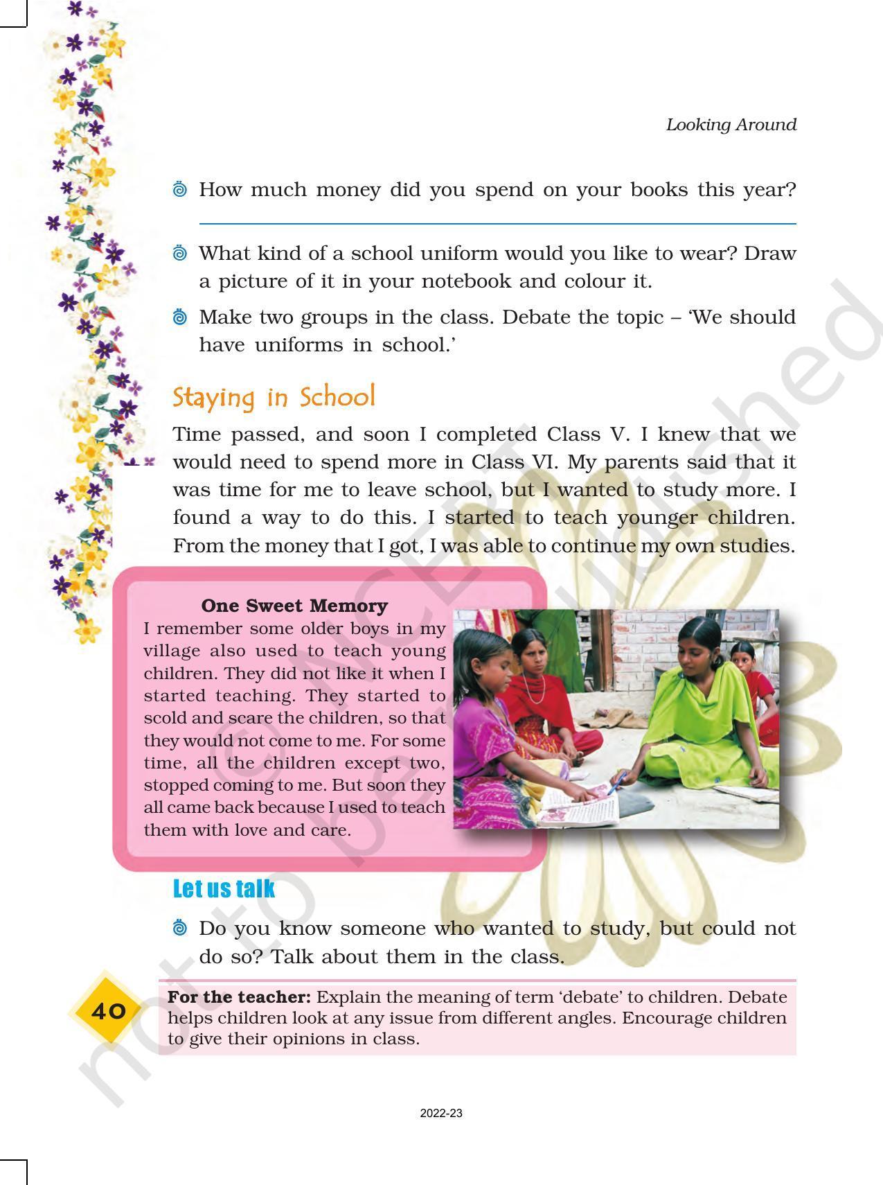 NCERT Book for Class 4 EVS Chapter 5 Anita and the Honeybees ...