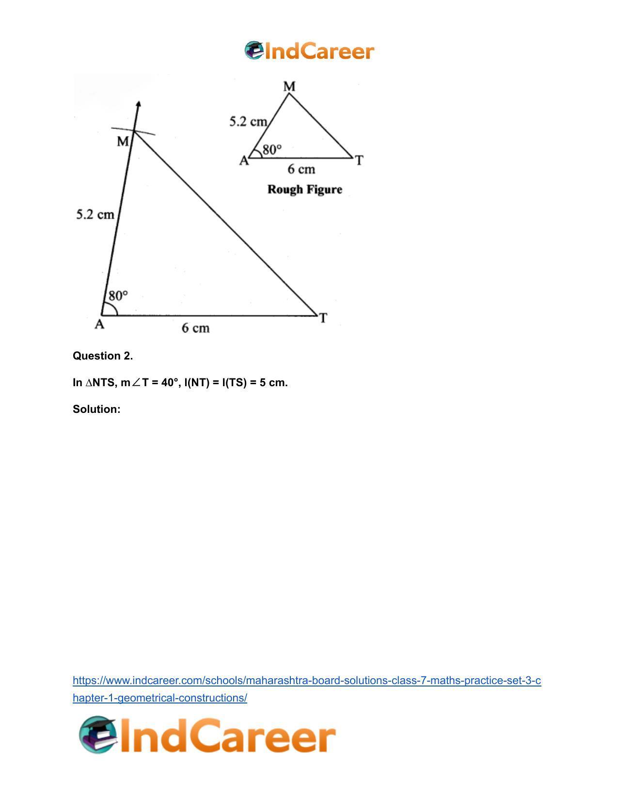 Maharashtra Board Solutions Class 7-Maths (Practice Set 3): Chapter 1 ...
