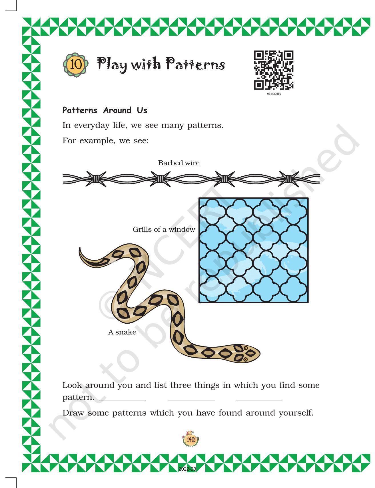 NCERT Book for Class 3 Maths Chapter 10-Play with Patterns - IndCareer ...