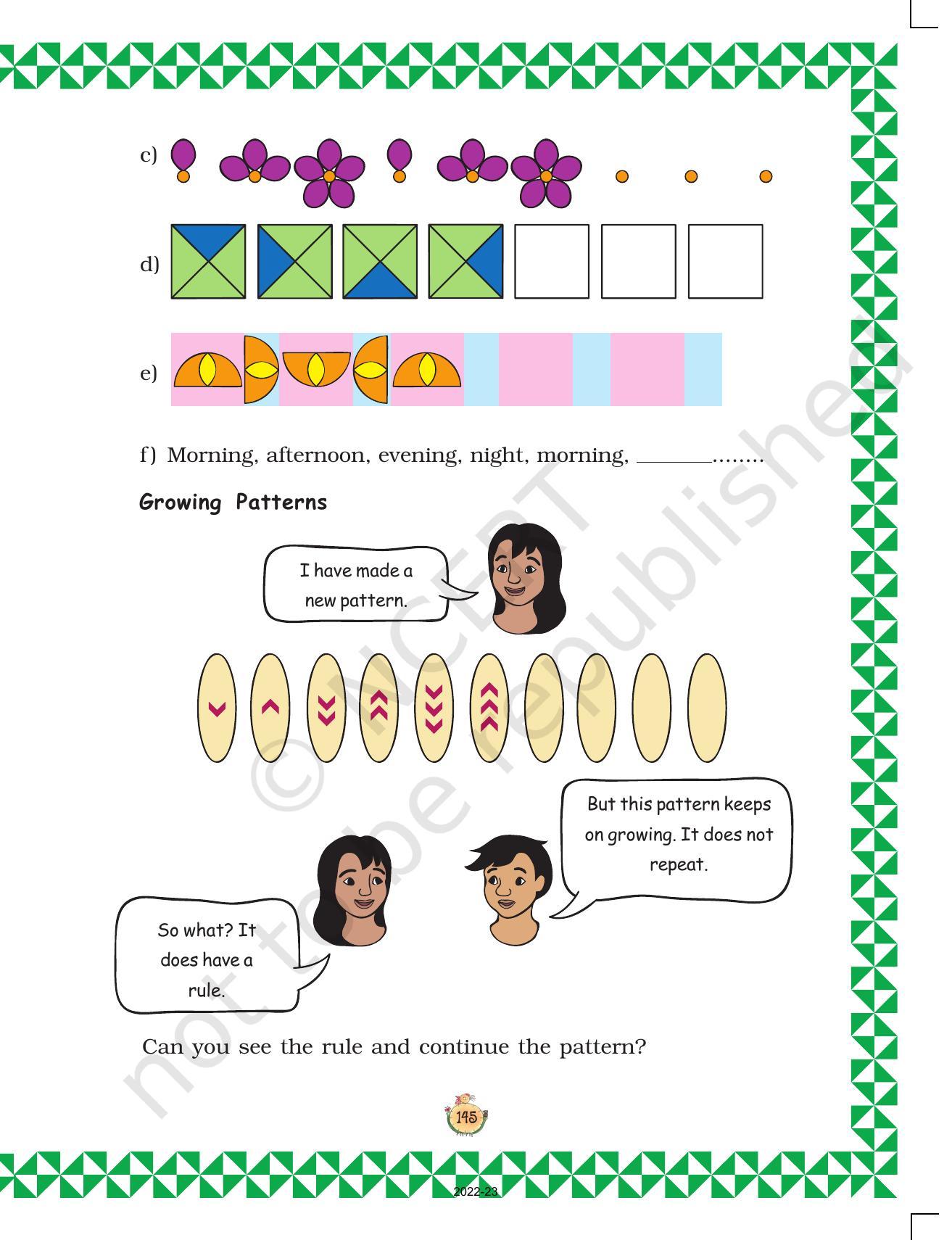 NCERT Book for Class 3 Maths Chapter 10-Play with Patterns - IndCareer ...
