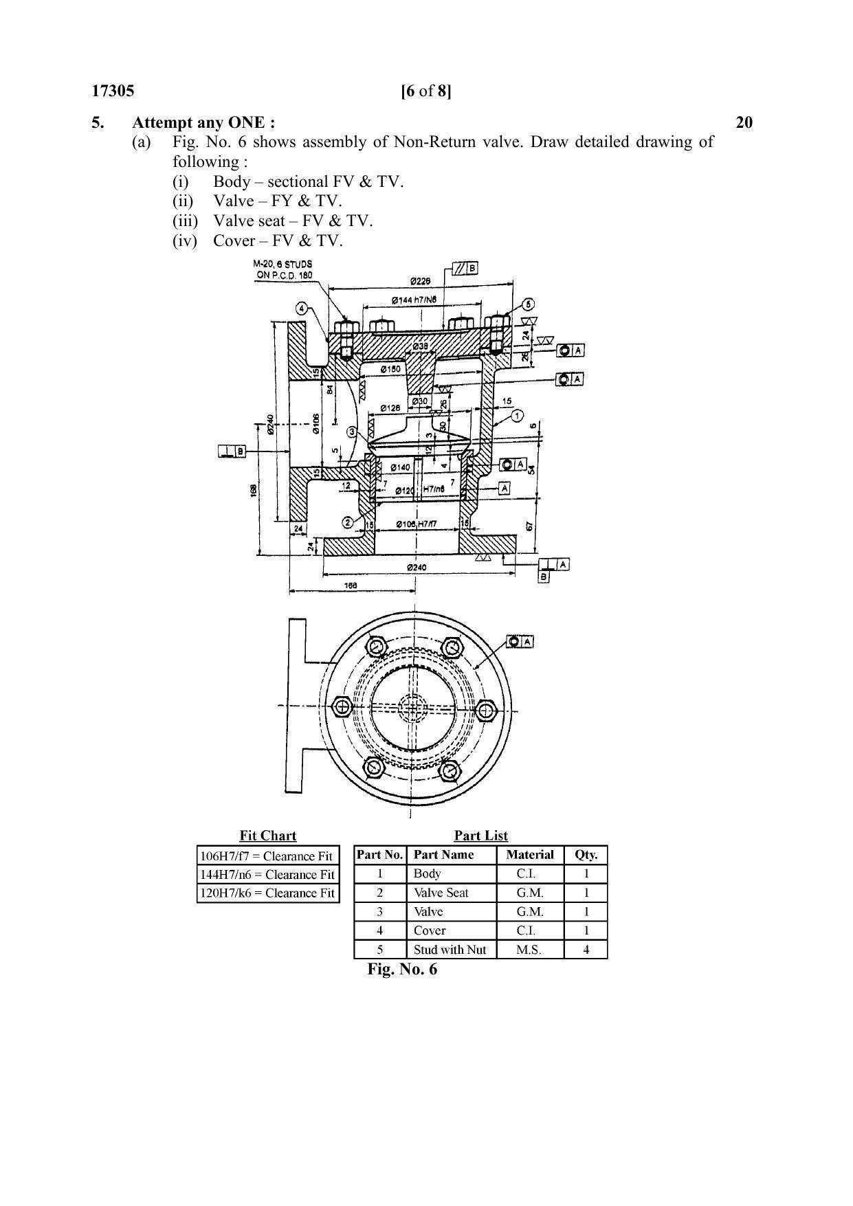MSBTE Summer Question Paper 2019 - Mechanical Engineering Drawing ...