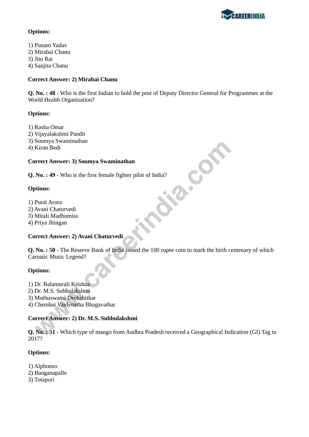 CLAT 2018 UG Question Paper - IndCareer Docs