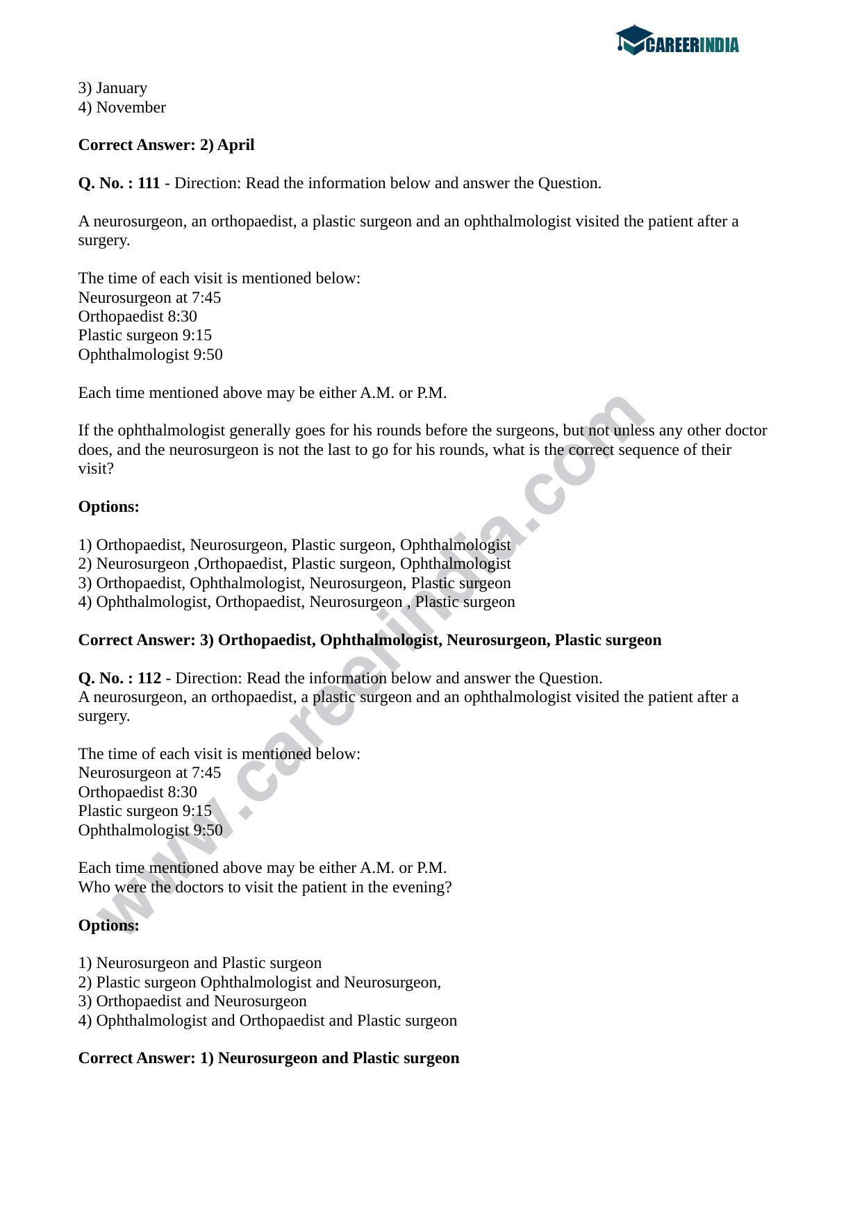 CLAT 2018 UG Question Paper - IndCareer Docs