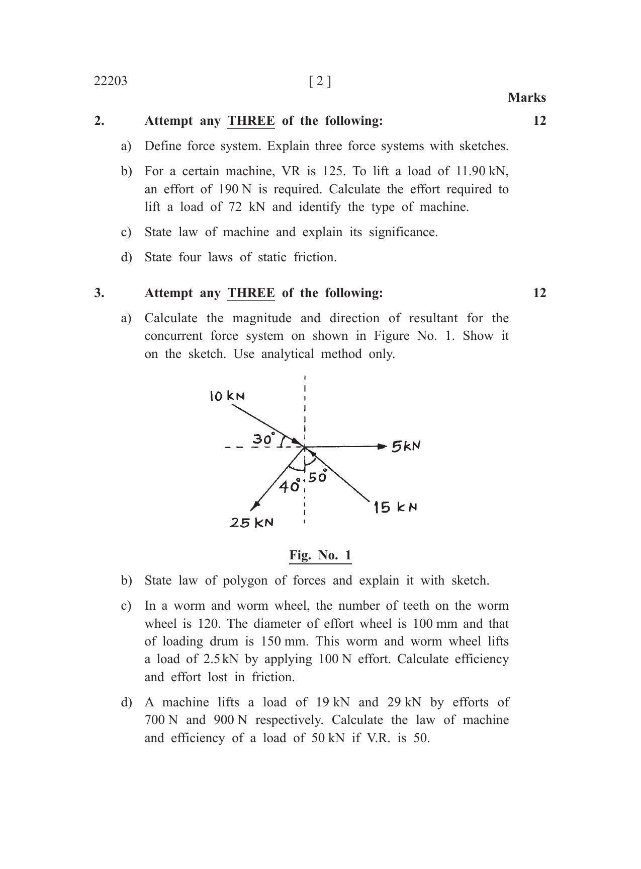 MSBTE Question Paper - 2019 - Applied Mechanic - IndCareer Docs