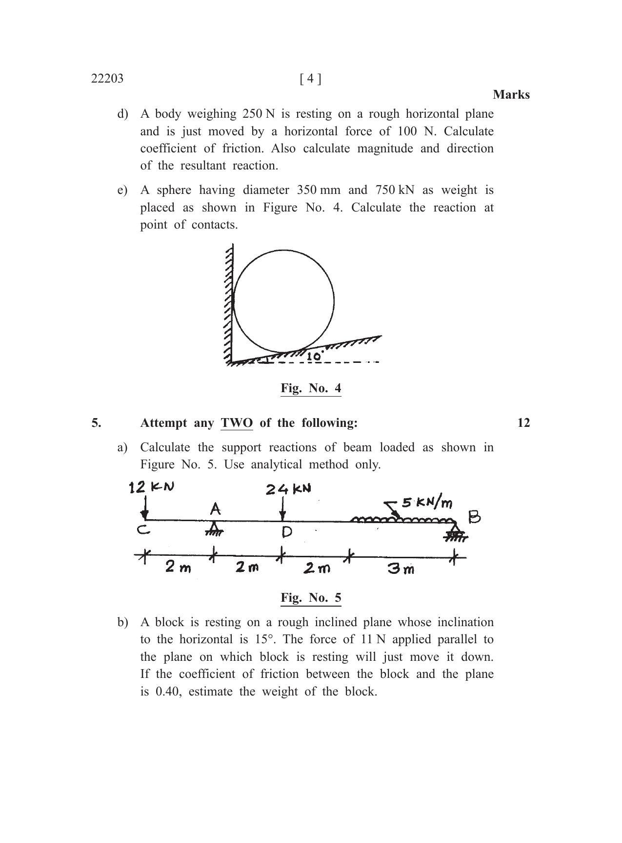 MSBTE Question Paper - 2019 - Applied Mechanic - IndCareer Docs