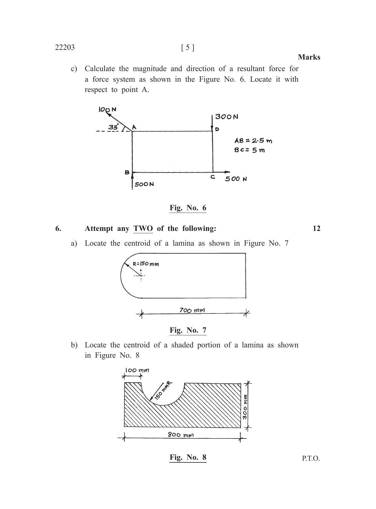 MSBTE Question Paper - 2019 - Applied Mechanic - IndCareer Docs