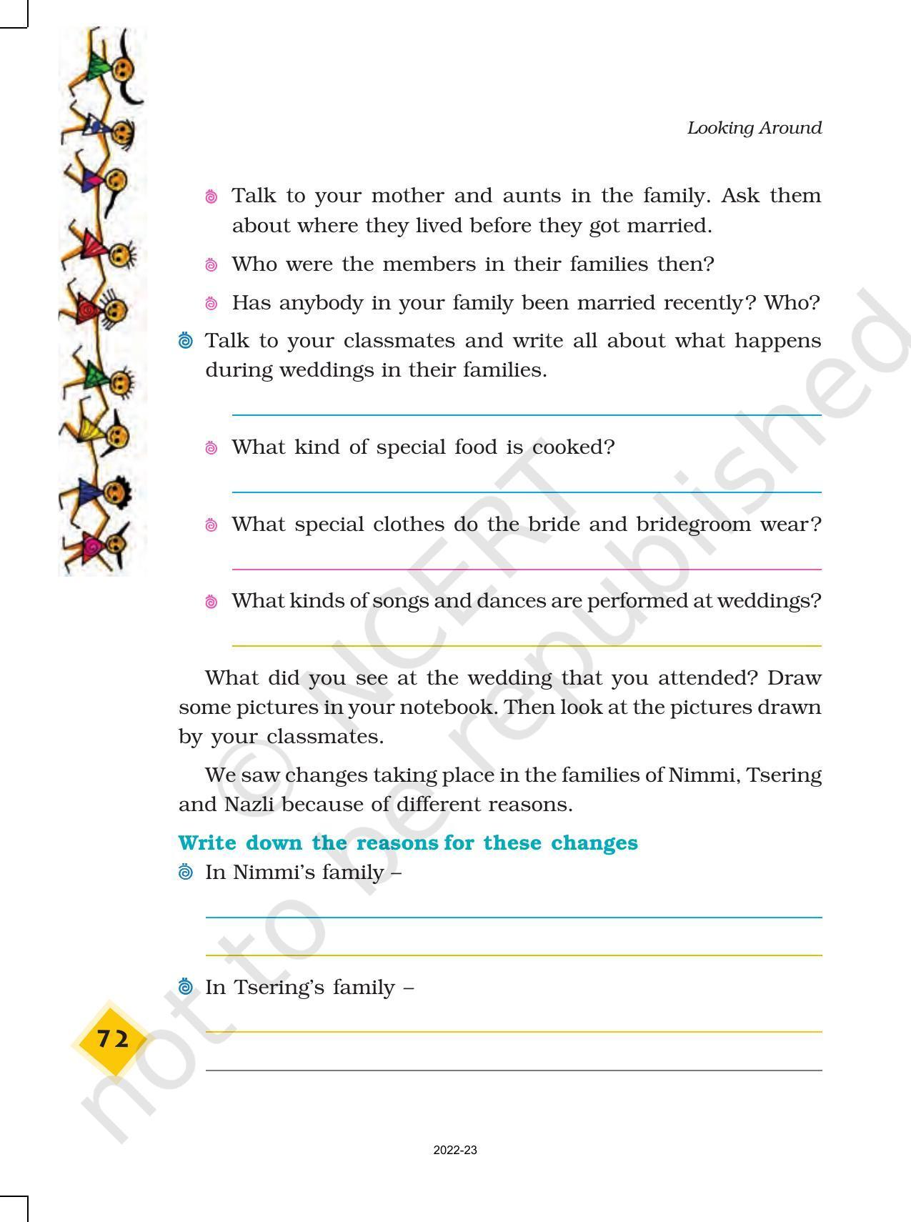 NCERT Book for Class 4 EVS Chapter 9 Changing Families - IndCareer Schools