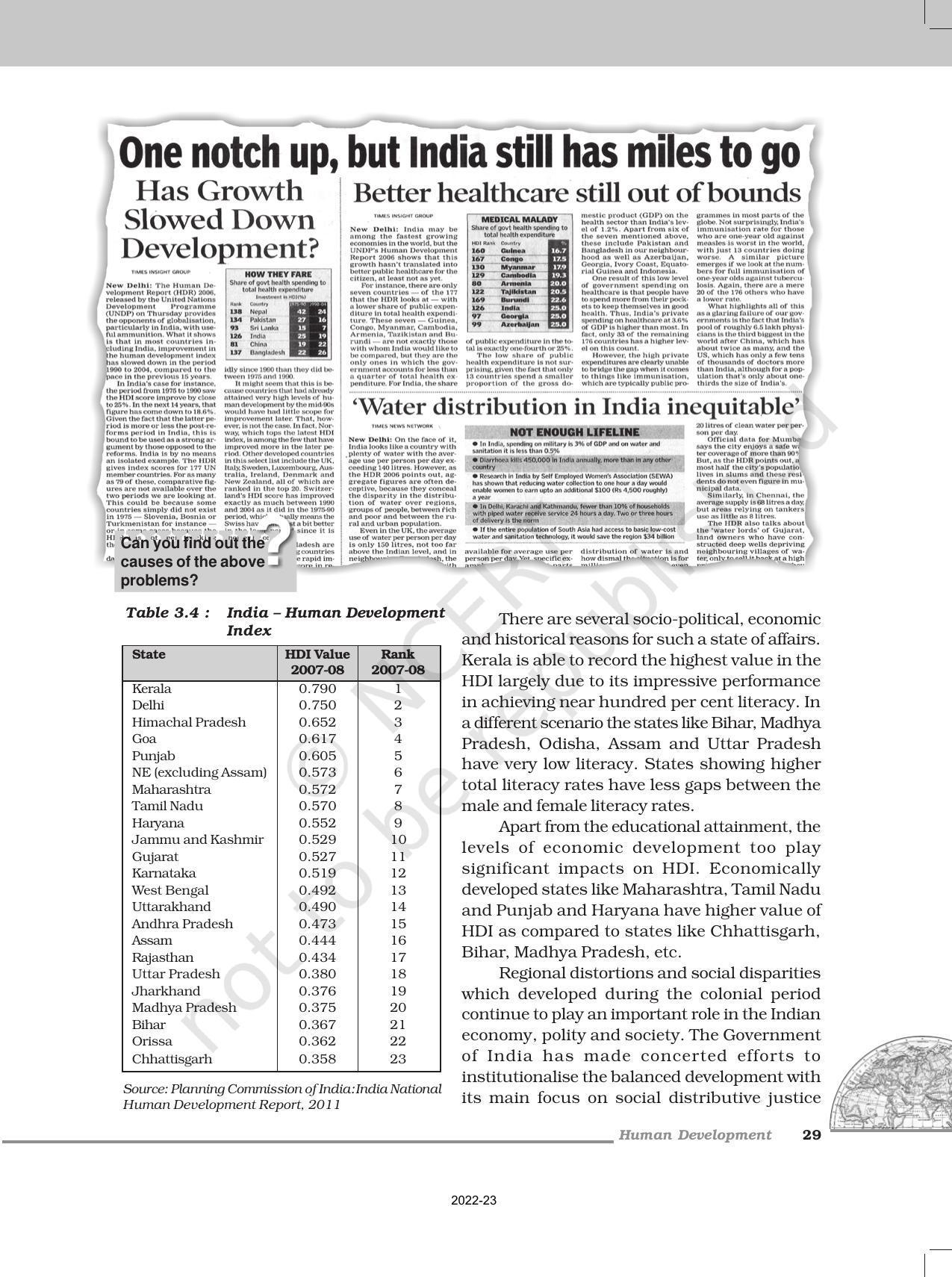 NCERT Book for Class 12 Geography (Part-II) Chapter 3 Human Development ... NCERT Book for Class 12 Geography (Part-II) Chapter 3 Human Development ...